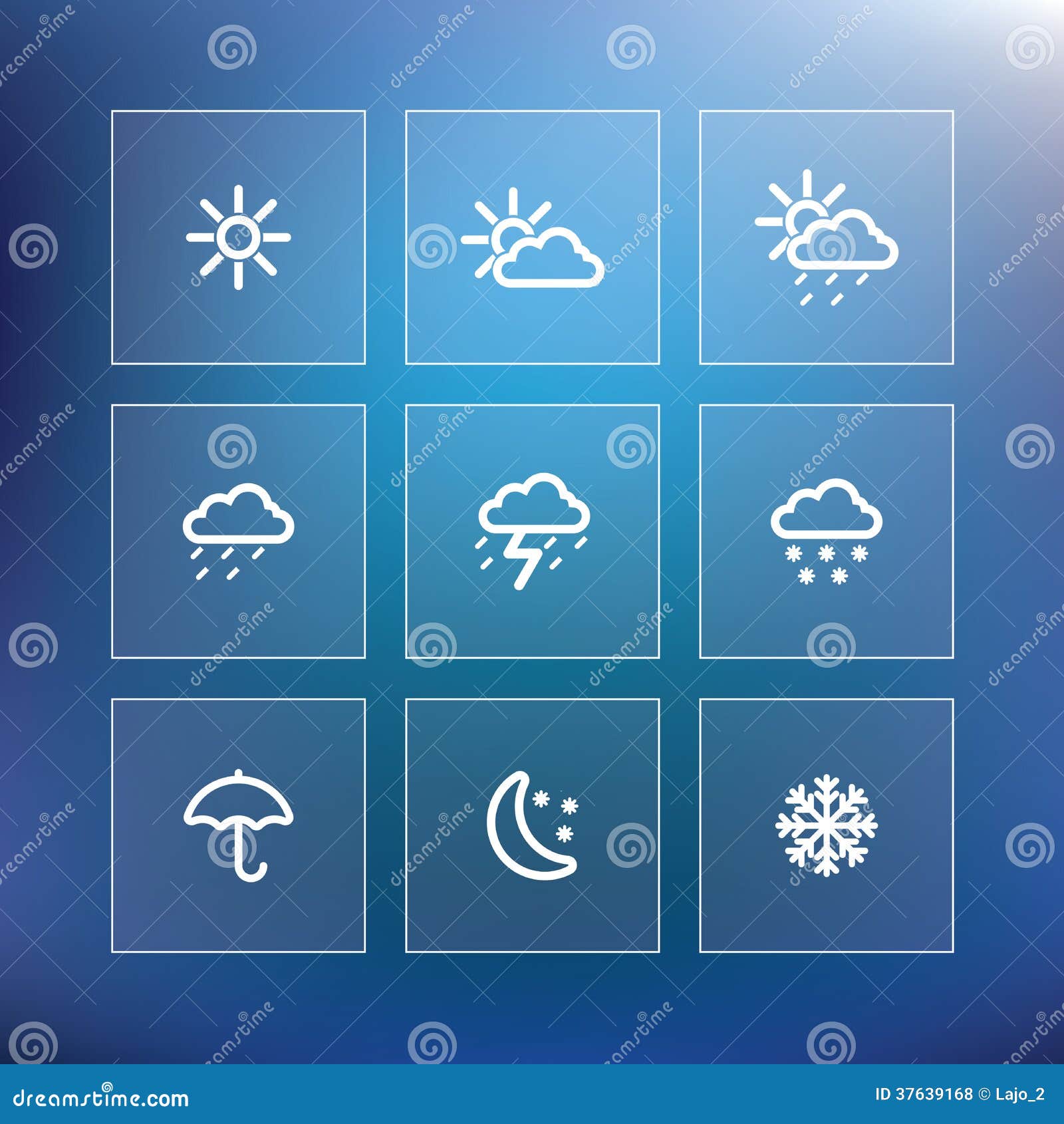 Insieme Dell'icona Del Tempo Illustrazione di Stock - Illustrazione di ...