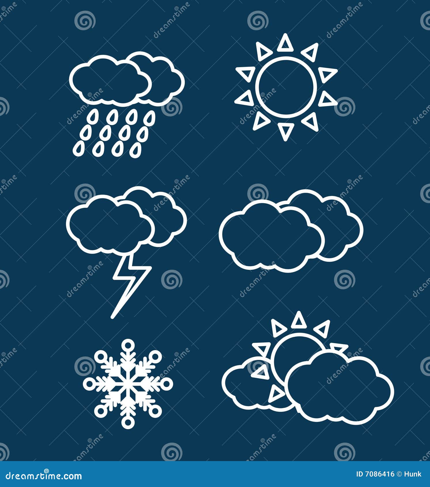 Insieme Dell'icona Del Tempo Illustrazione Vettoriale - Illustrazione ...