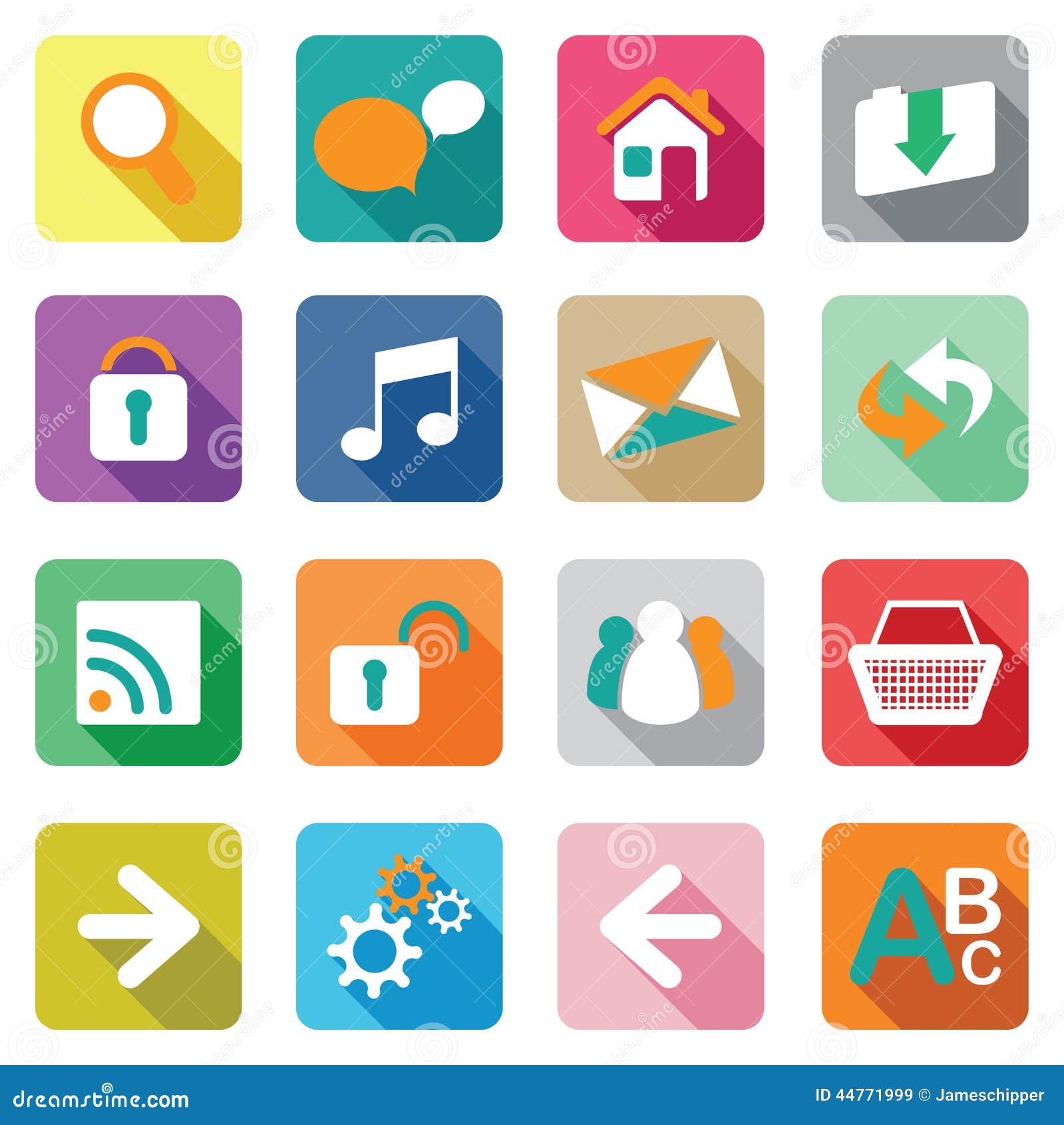 Insieme dell'icona di Web illustrazione vettoriale. Illustrazione di ...