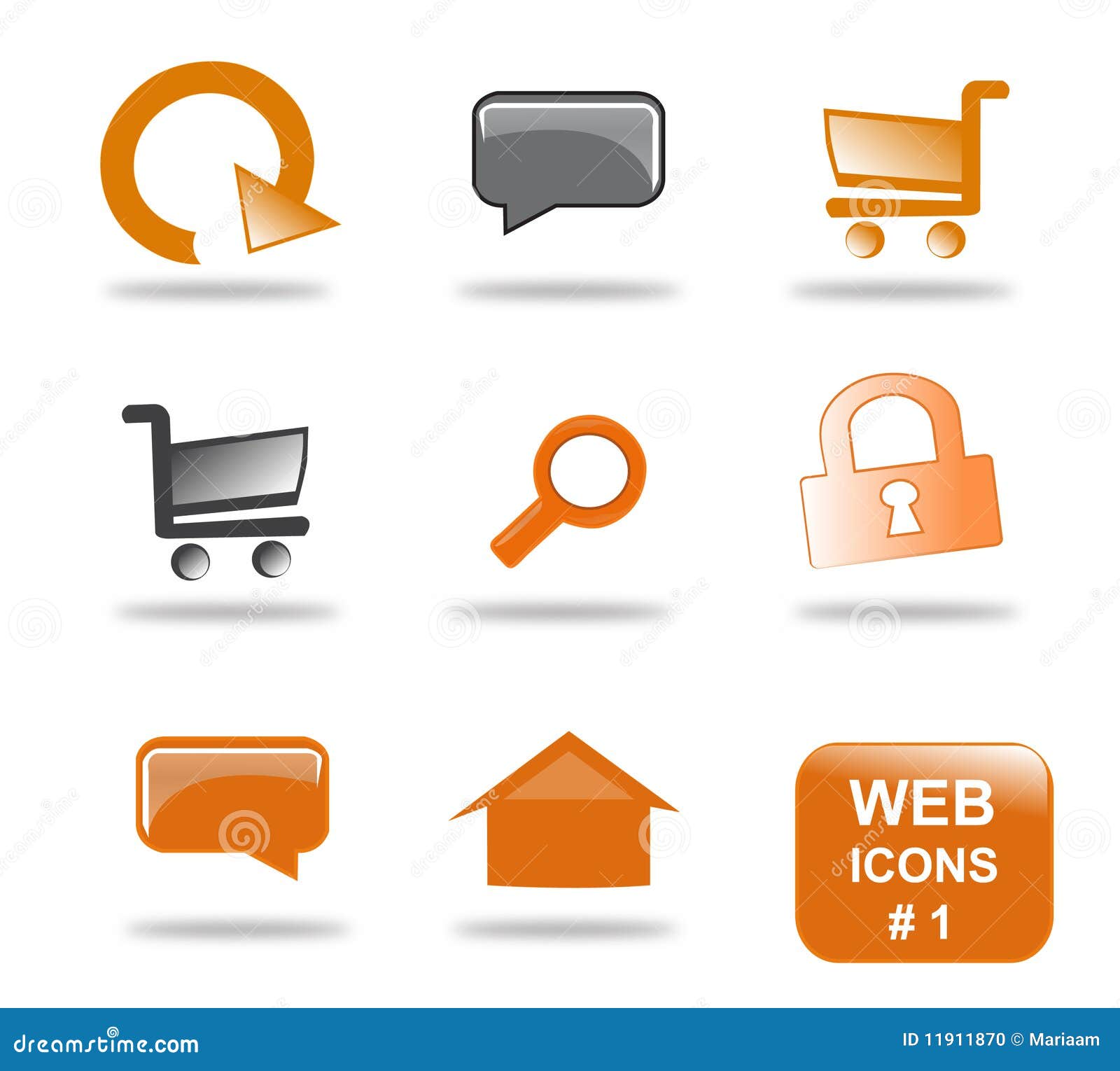 Insieme Dell'icona Di Web Site, Parte 1 Illustrazione Vettoriale ...