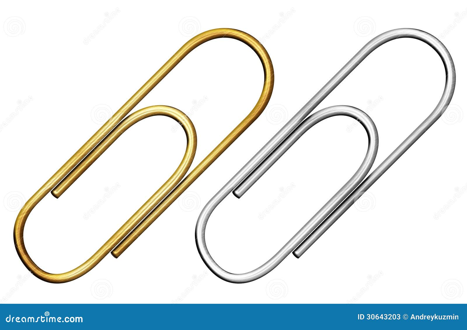 Insieme Della Graffetta Del Metallo Isolato Con Il Percorso Di Ritaglio ...