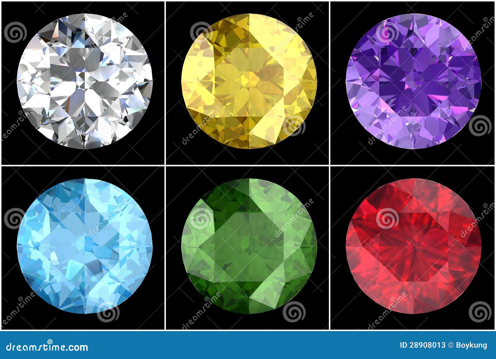 Insieme delle gemme illustrazione di stock. Illustrazione di gioiello ...