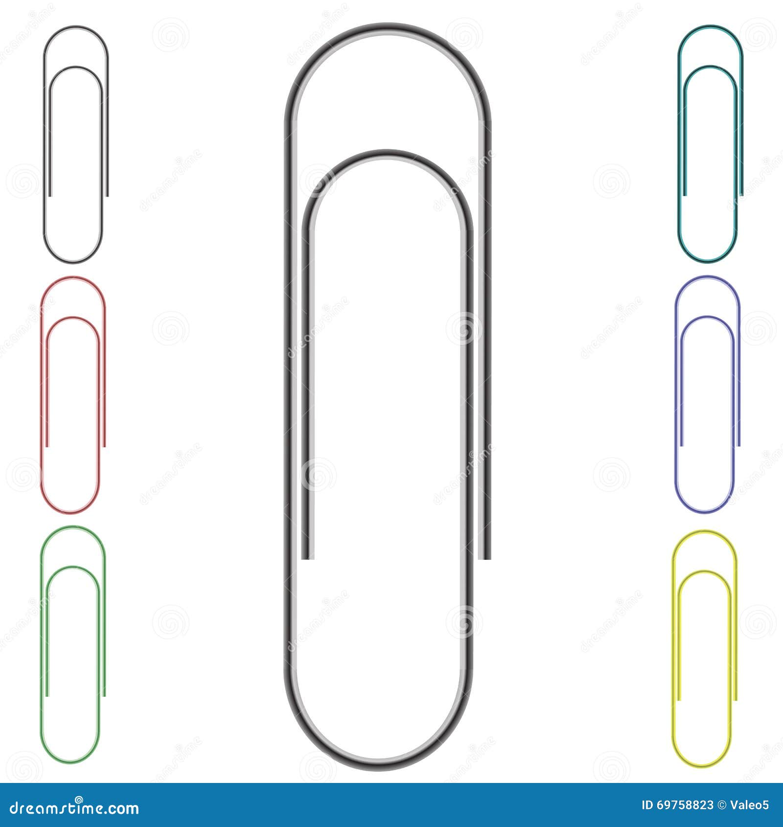 Insieme Delle Graffette Variopinte Illustrazione di Stock ...