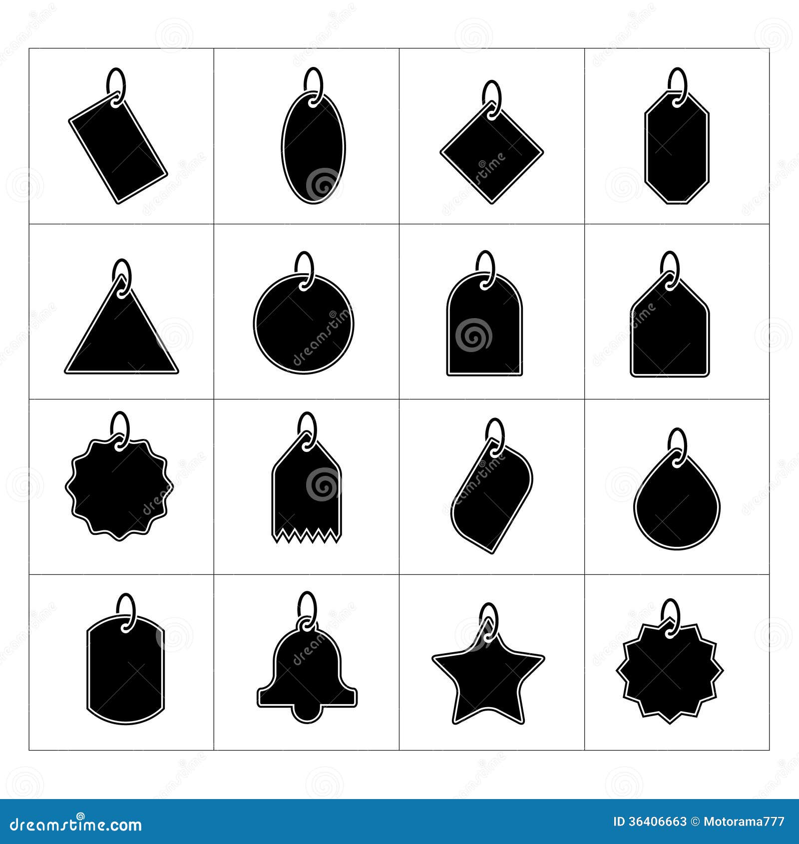 Insieme Delle Icone Delle Etichette Illustrazione Vettoriale ...