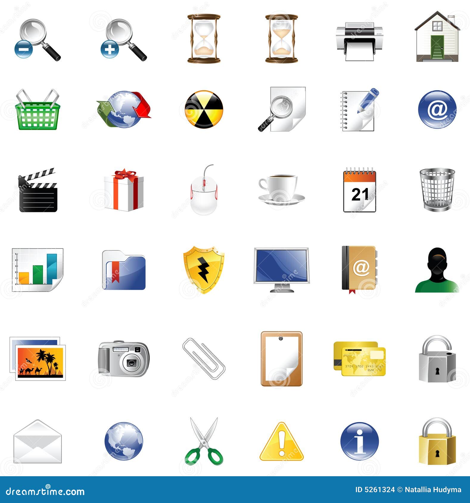 Insieme Delle Icone Per Il Web Site Illustrazione Vettoriale ...