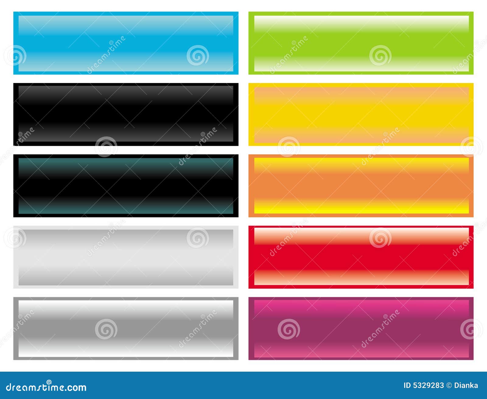 Insieme Di Vettore Delle Icone Vuote Di Web Illustrazione Vettoriale ...