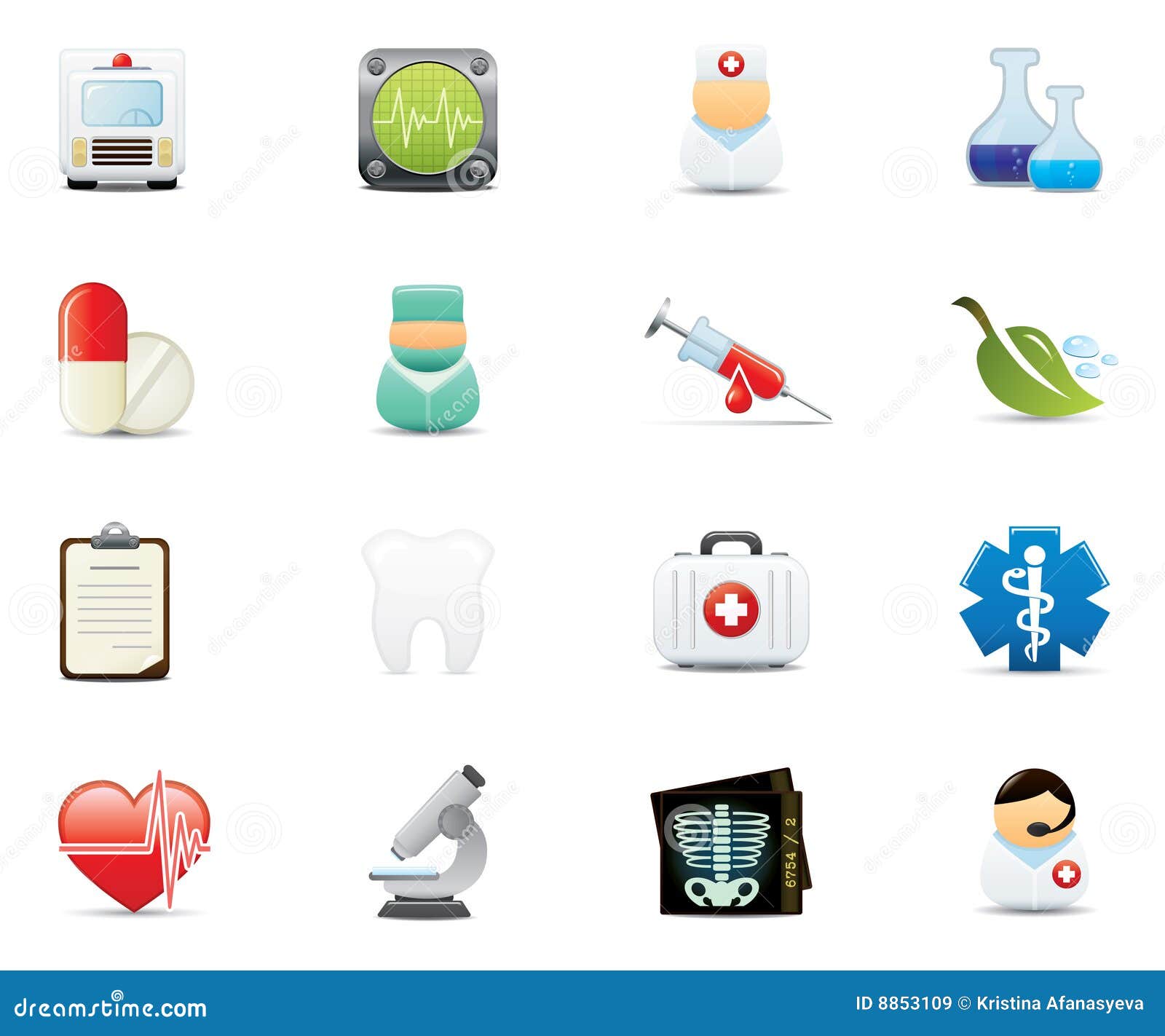 Insieme medico dell'icona illustrazione vettoriale. Illustrazione di ...