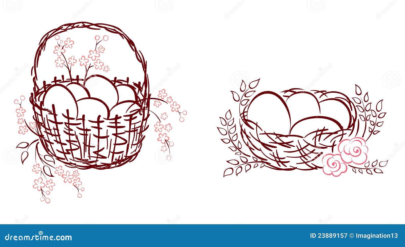 Insieme -- Simboli Di Pasqua Illustrazione Vettoriale - Illustrazione ...