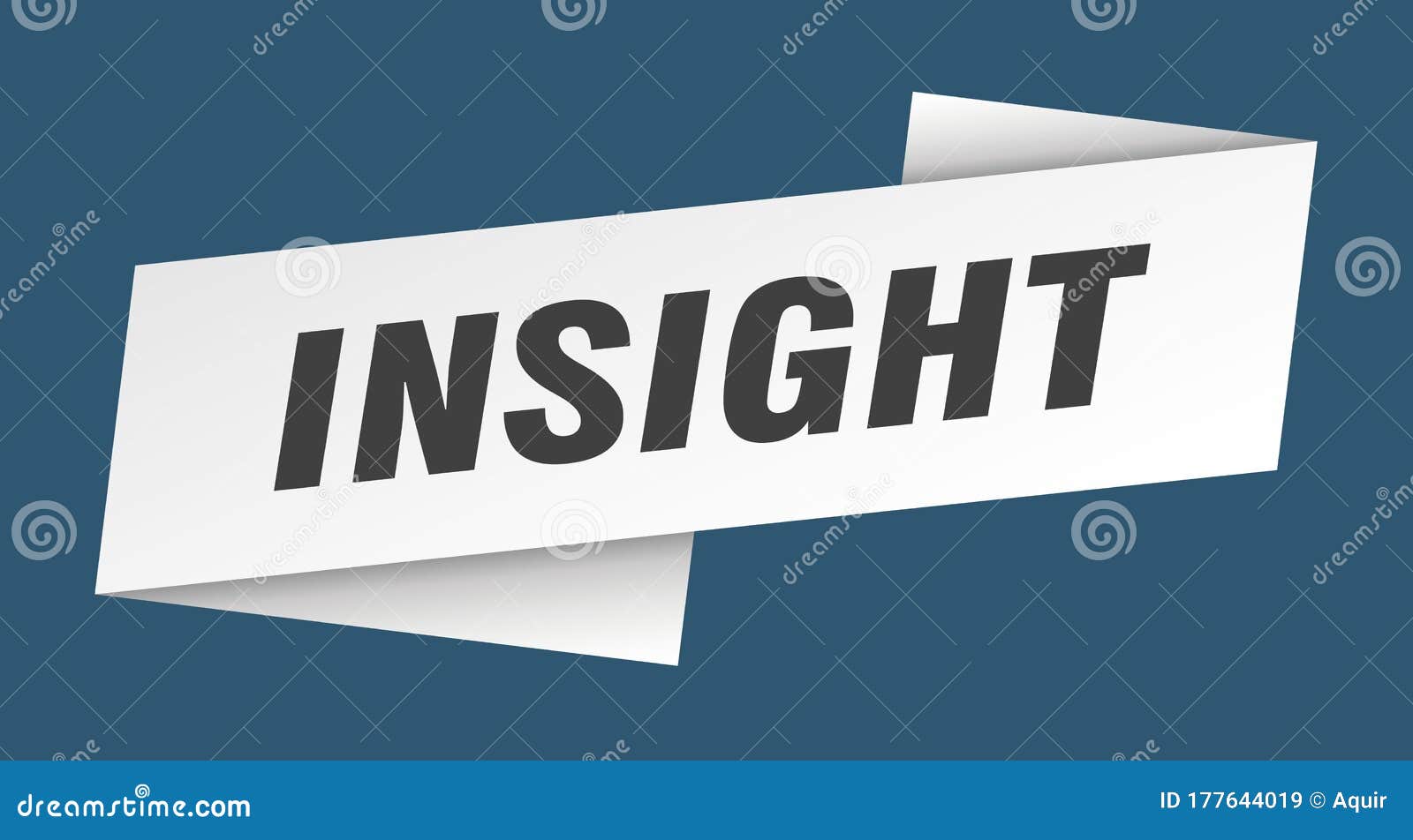 Insight Banner Template. Insight Ribbon Label Stock Vector ...