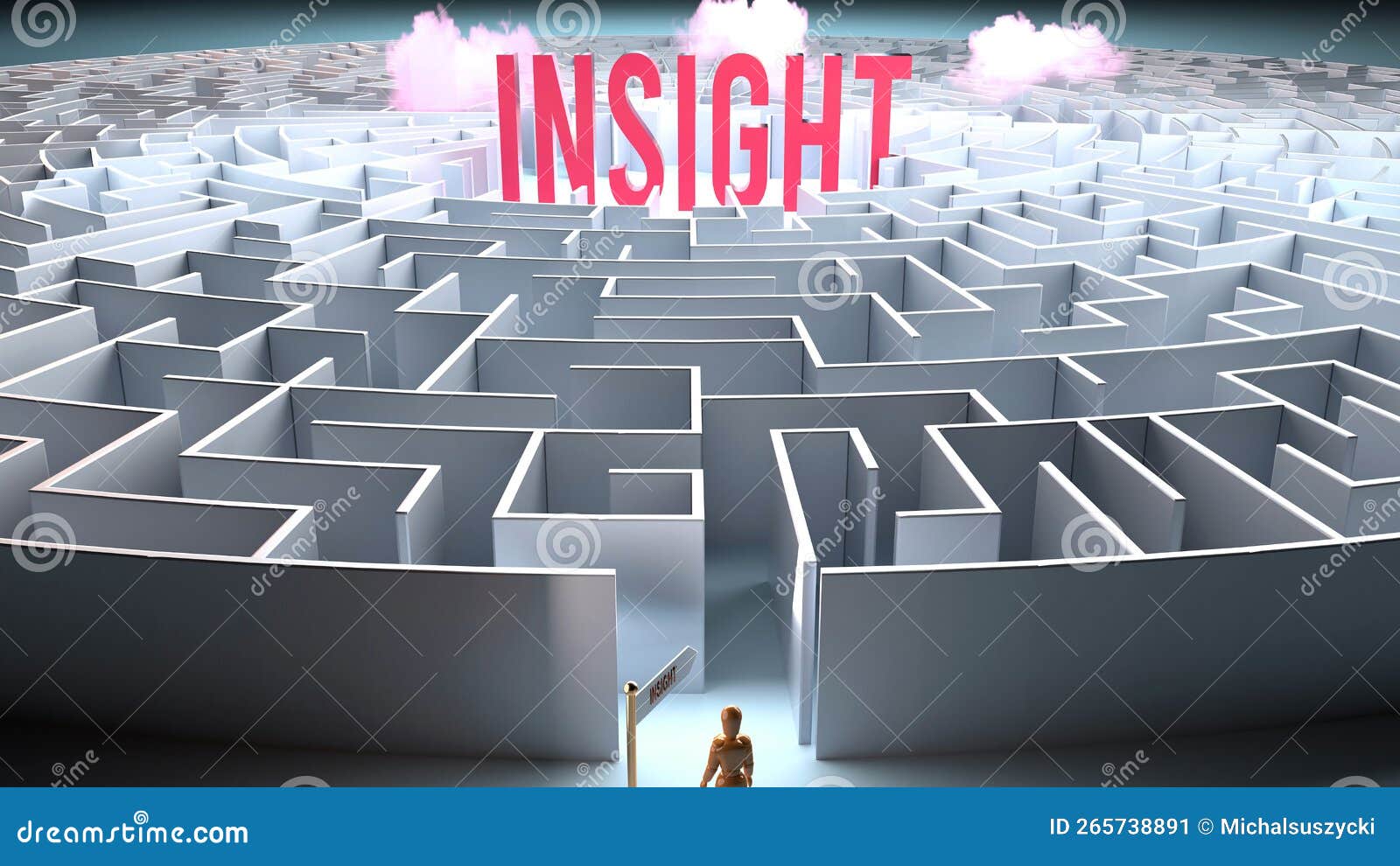 Insight and a Complicated Path To it Stock Illustration - Illustration ...