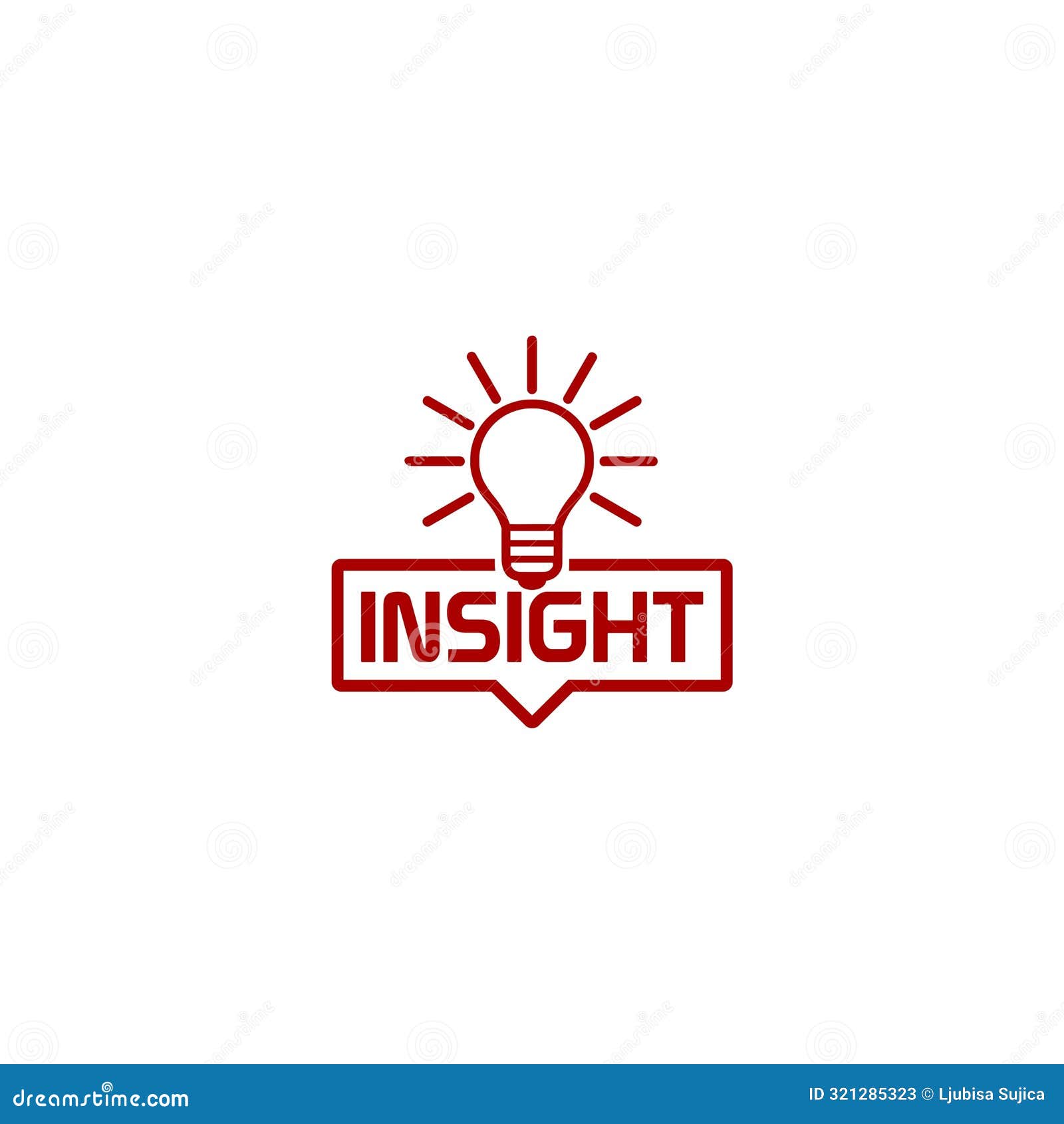 Insight Icon Isolated on White Background Stock Vector - Illustration ...
