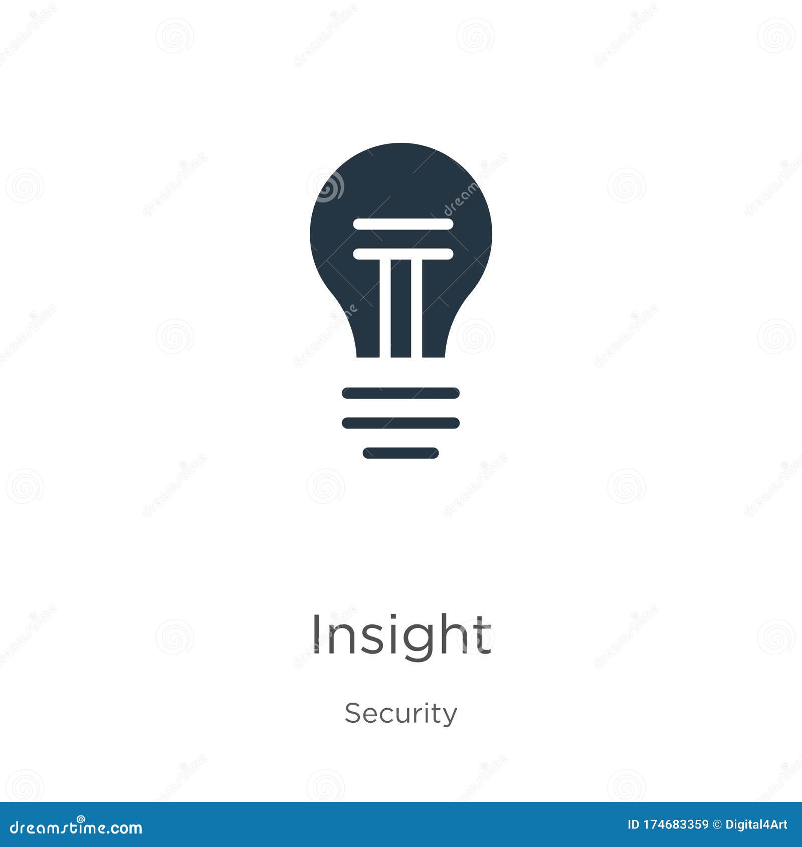 Insight Icon Vector. Trendy Flat Insight Icon from Security Collection ...