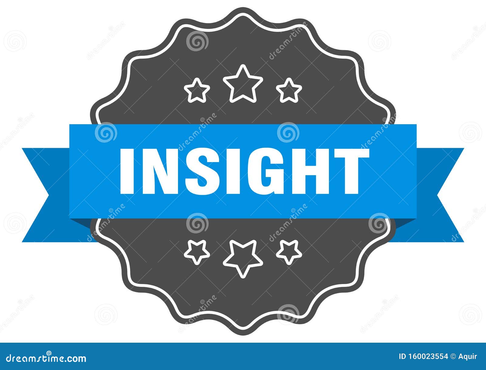 Insight label stock vector. Illustration of vignette - 160023554