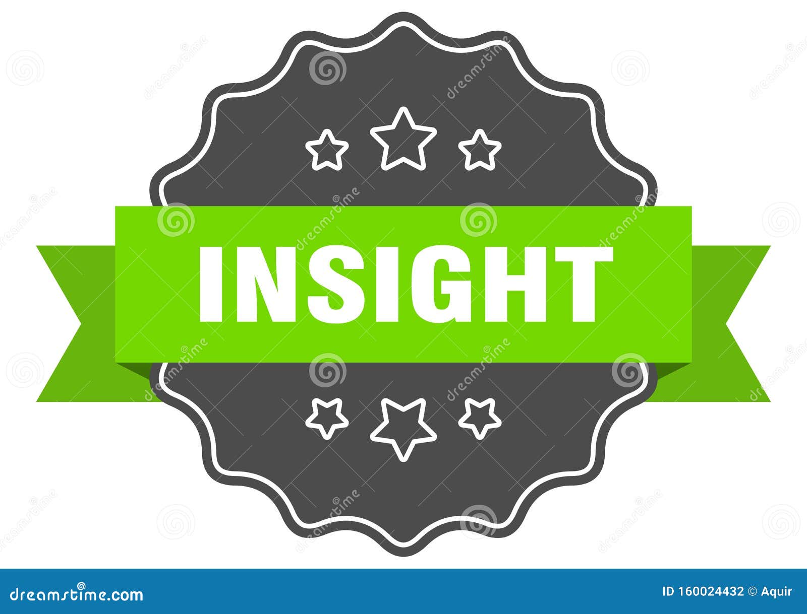 Insight label stock vector. Illustration of gray, isolated - 160024432