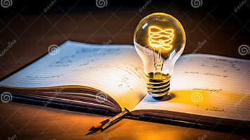 Insight Learning Light Bulb Stock Illustration - Illustration of vision ...