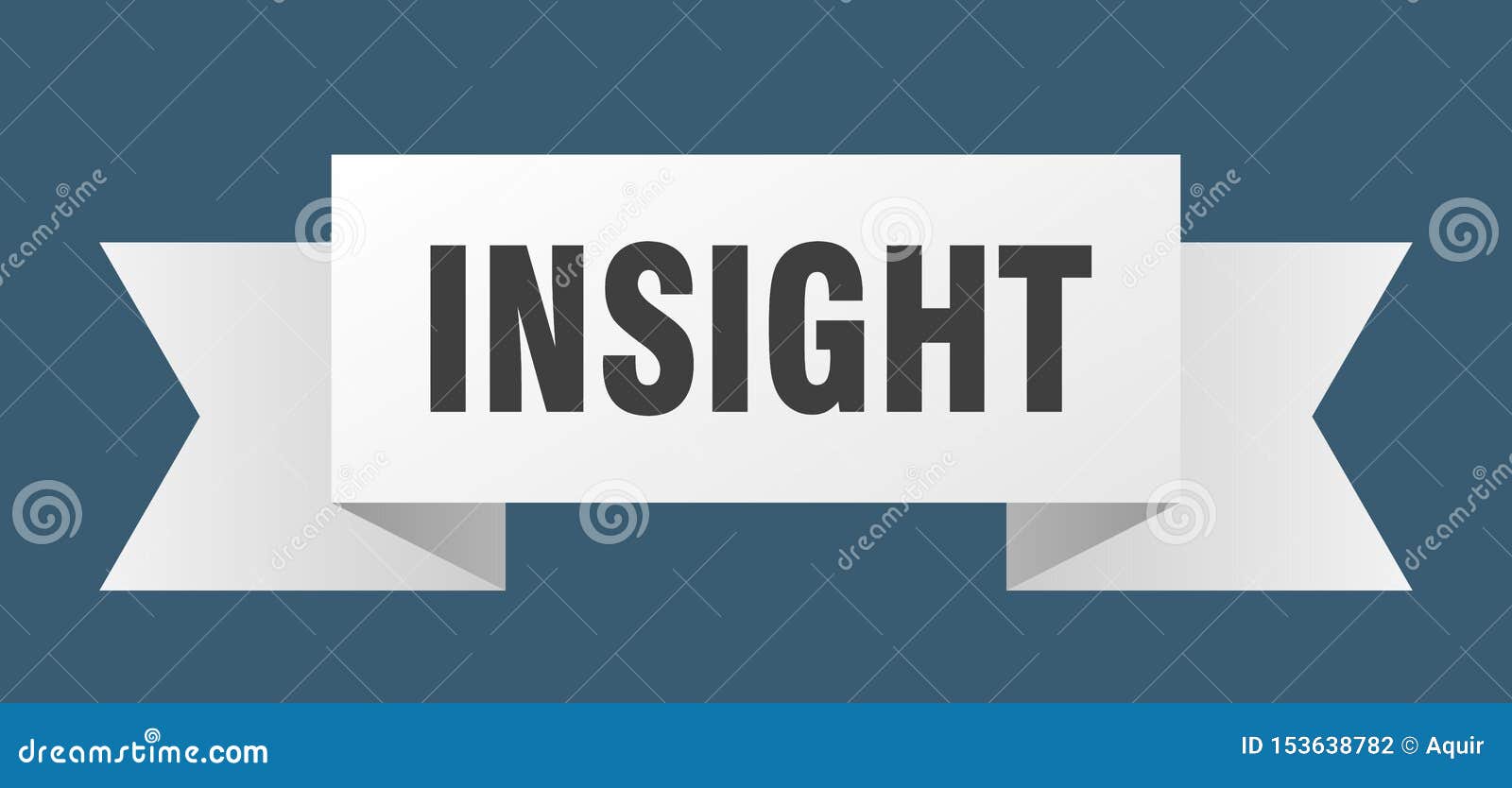 Insight ribbon. stock vector. Illustration of element - 153638782