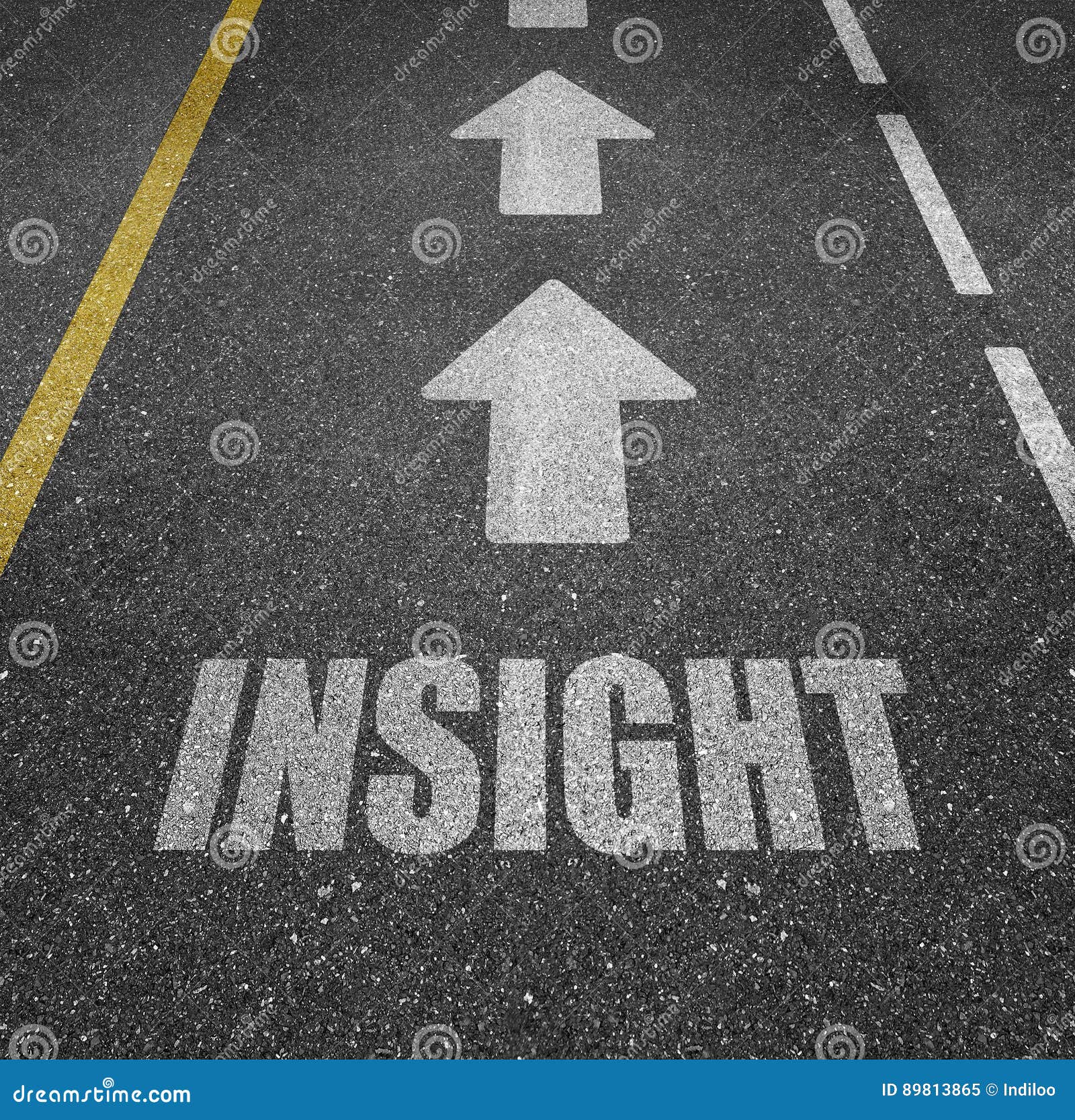 Insight road marking stock image. Image of transportation - 89813865