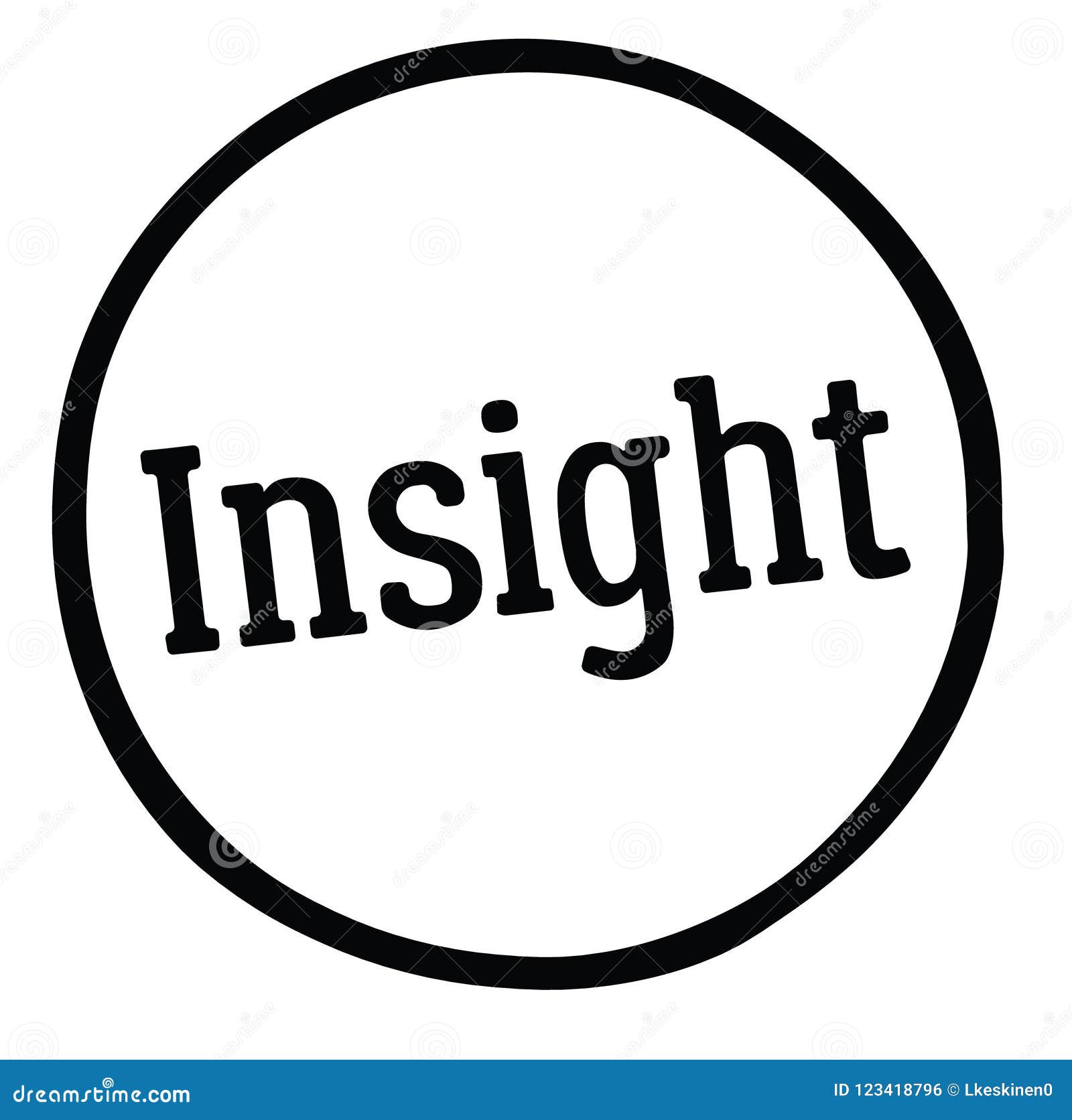 Insight stamp , label stock vector. Illustration of inside - 123418796