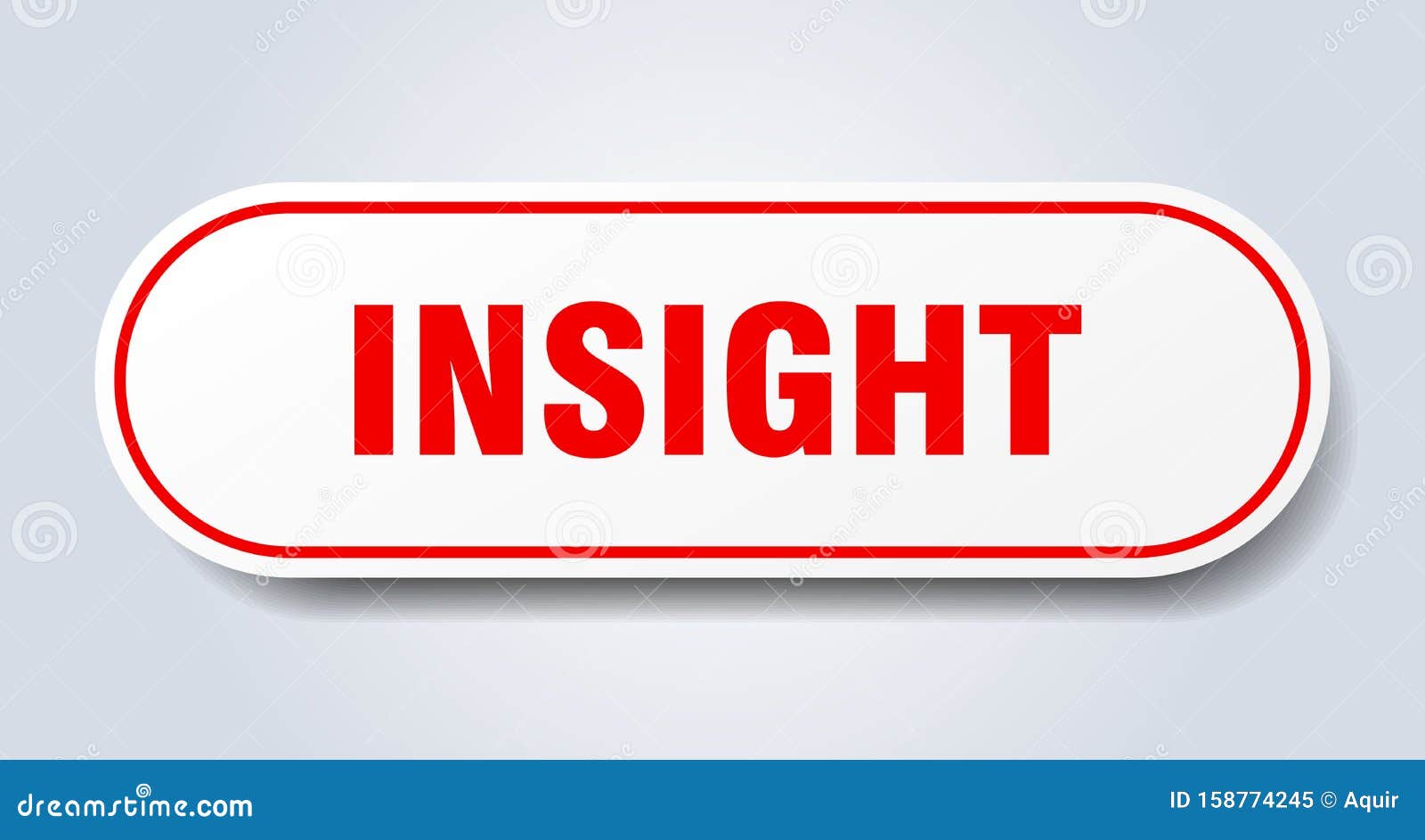 Insight sticker. stock vector. Illustration of white - 158774245