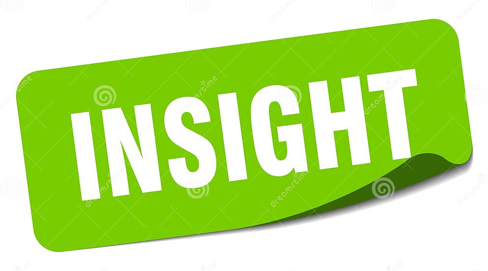 Insight Sticker. Insight Label Stock Vector - Illustration of peeler ...