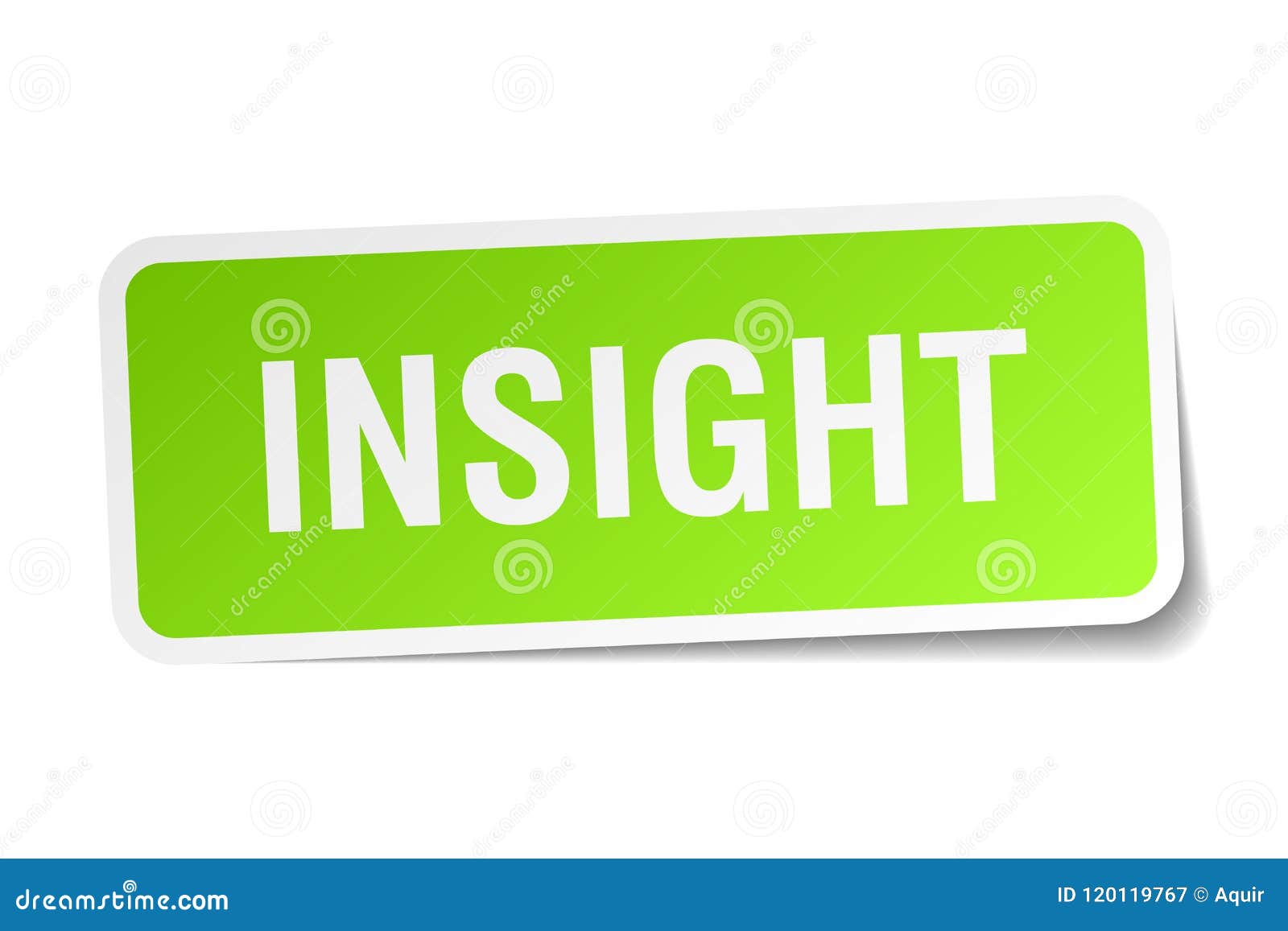 Insight sticker stock vector. Illustration of banner - 120119767