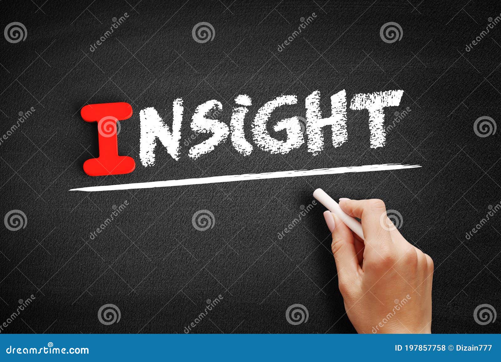 Insight text on blackboard stock photo. Image of information - 197857758