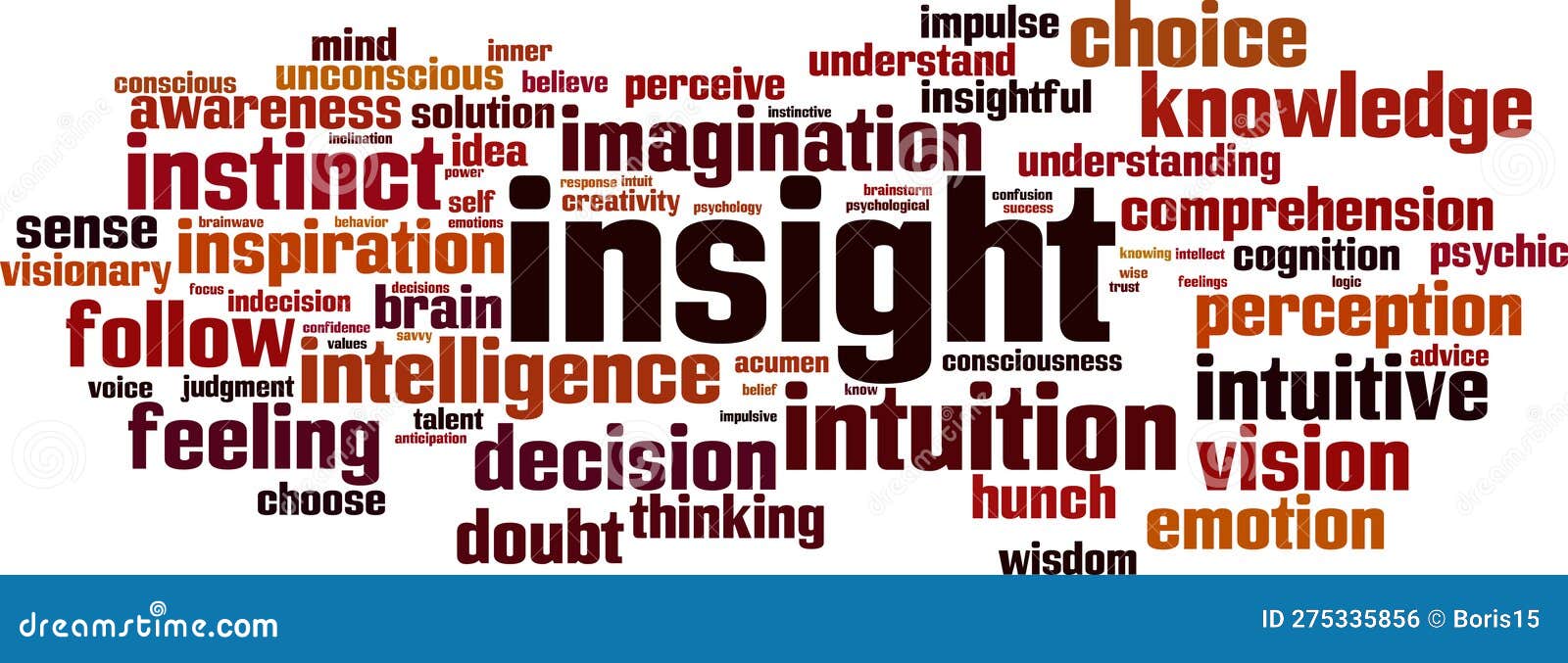 Insight word cloud stock vector. Illustration of unconscious - 275335856