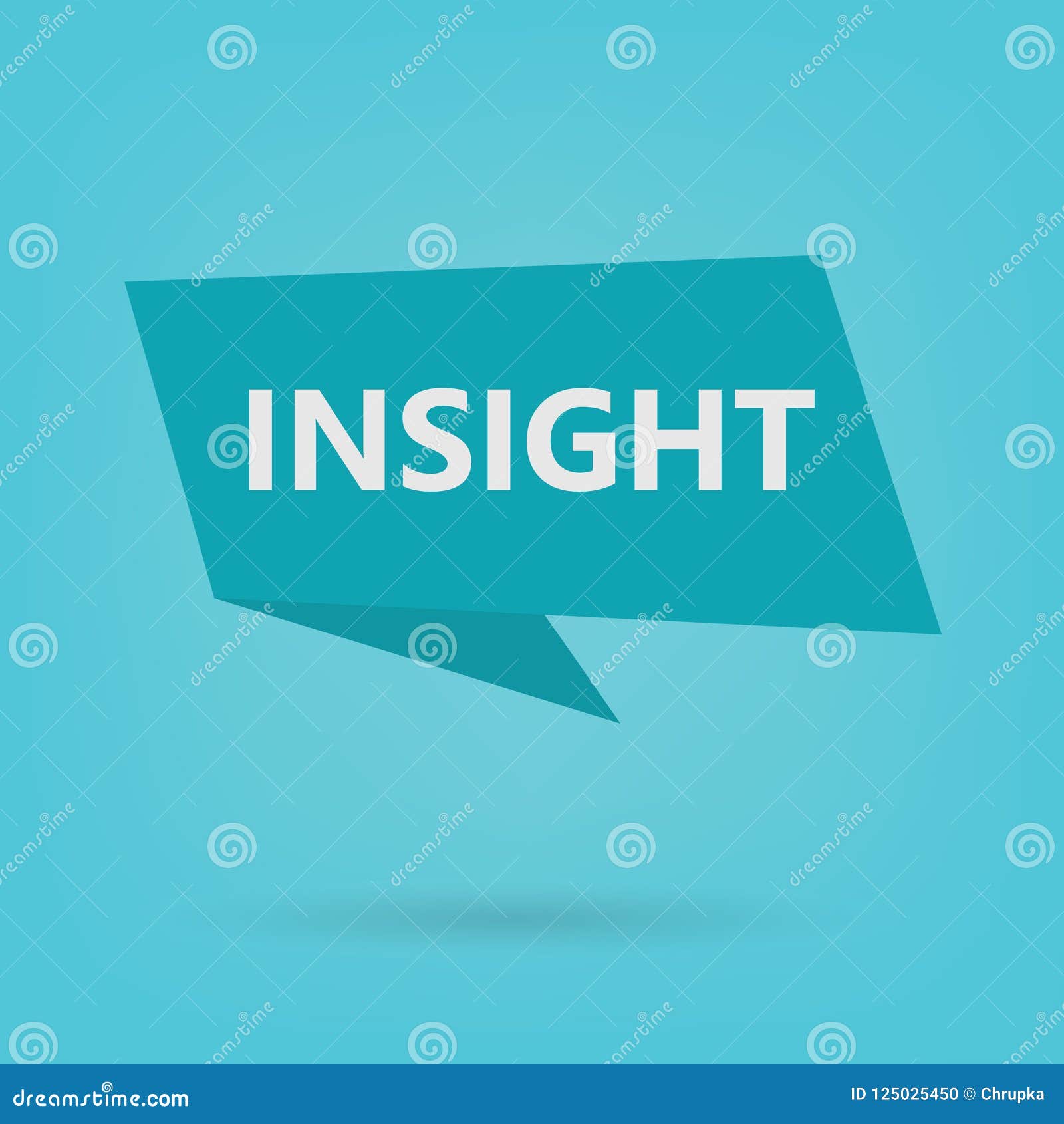 Insight word on sticker stock vector. Illustration of strategy - 125025450