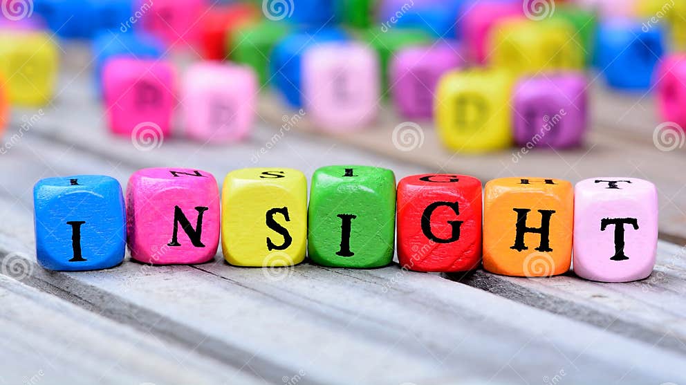 Insight word on table stock photo. Image of closeup, learn - 82599362