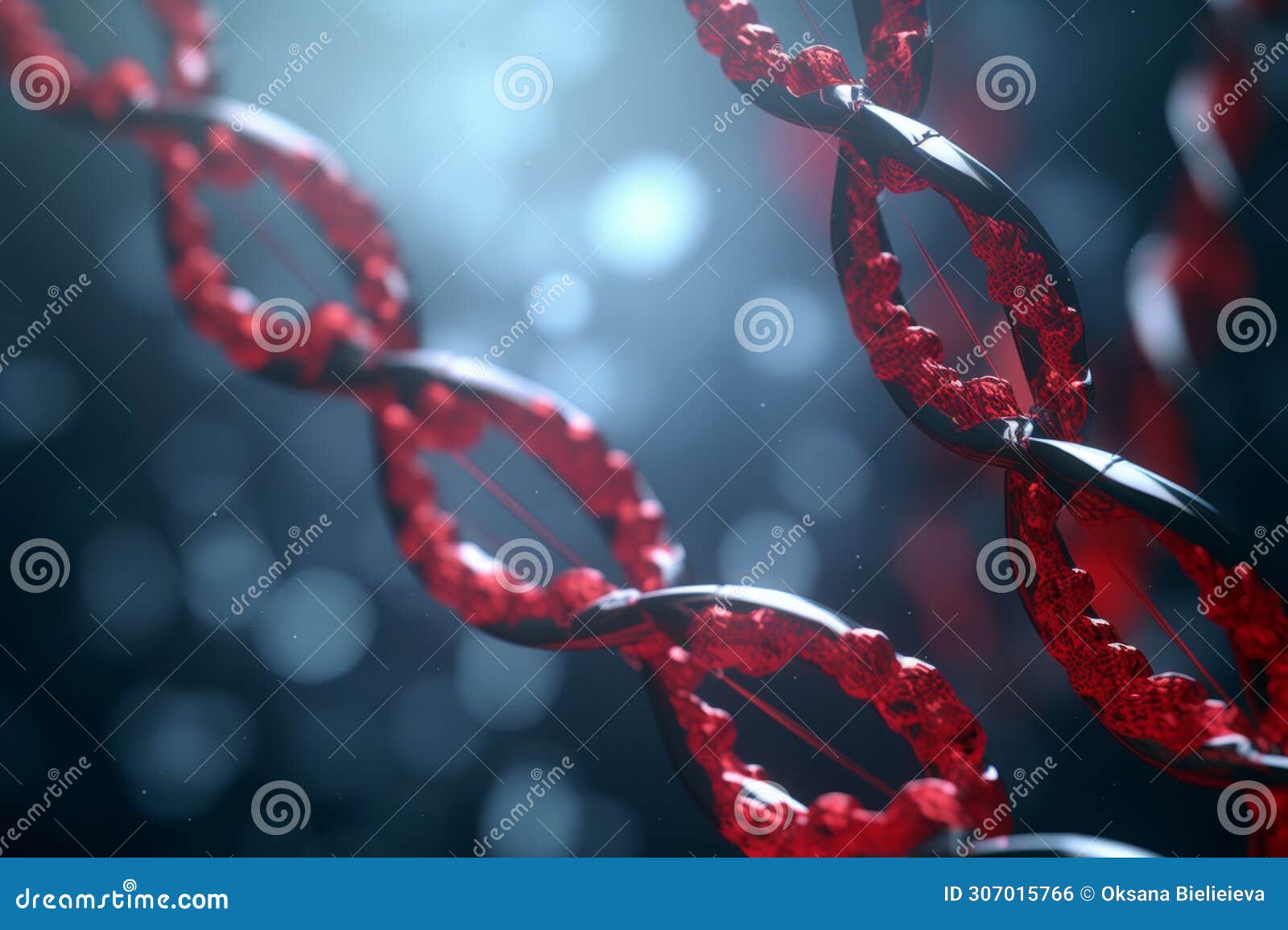 Dna Chain Graphic Representation Conceptual Illustration for Science ...