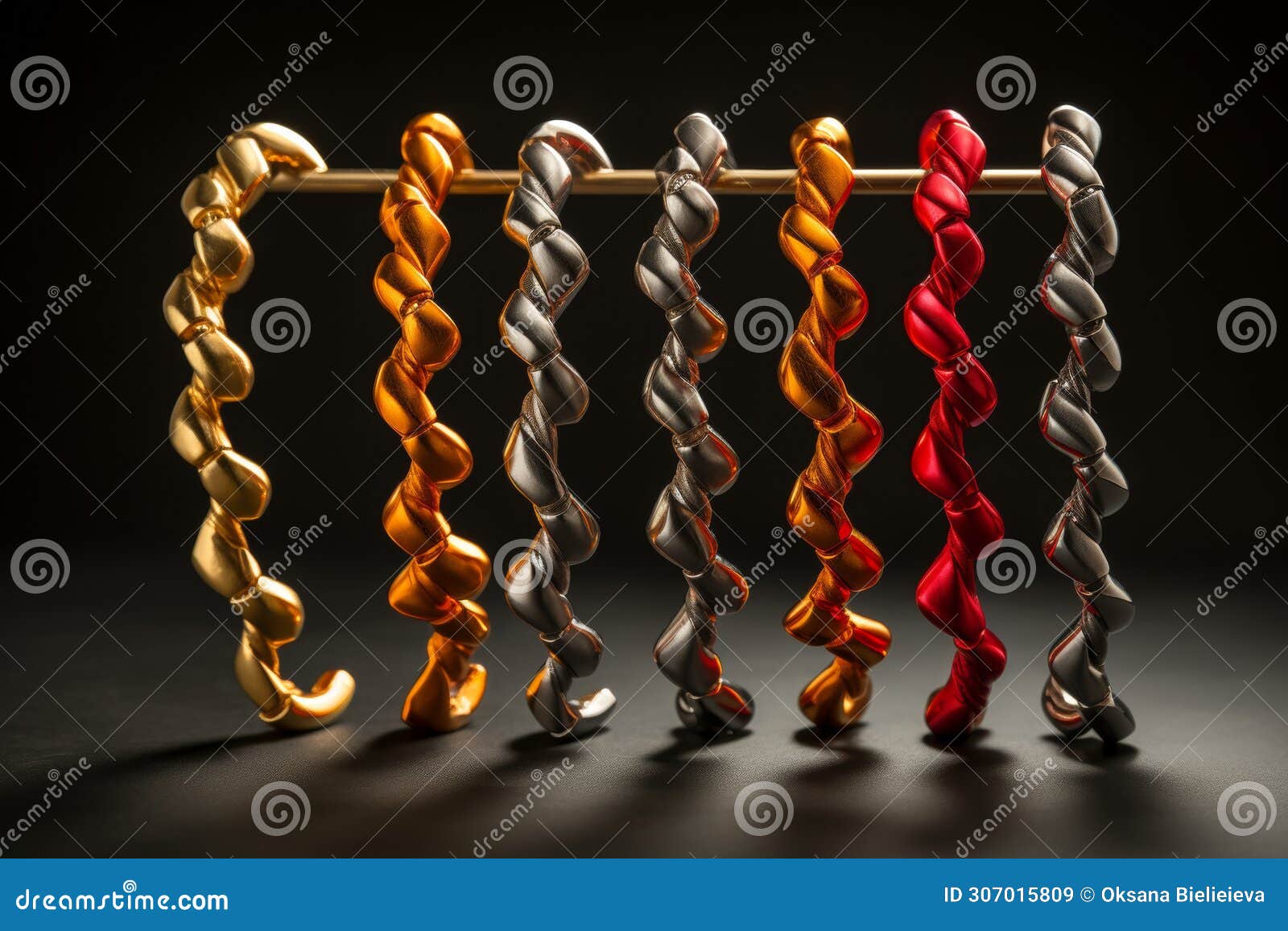 Dna Chain Structure. Colorful Graphic for Scientific Research ...