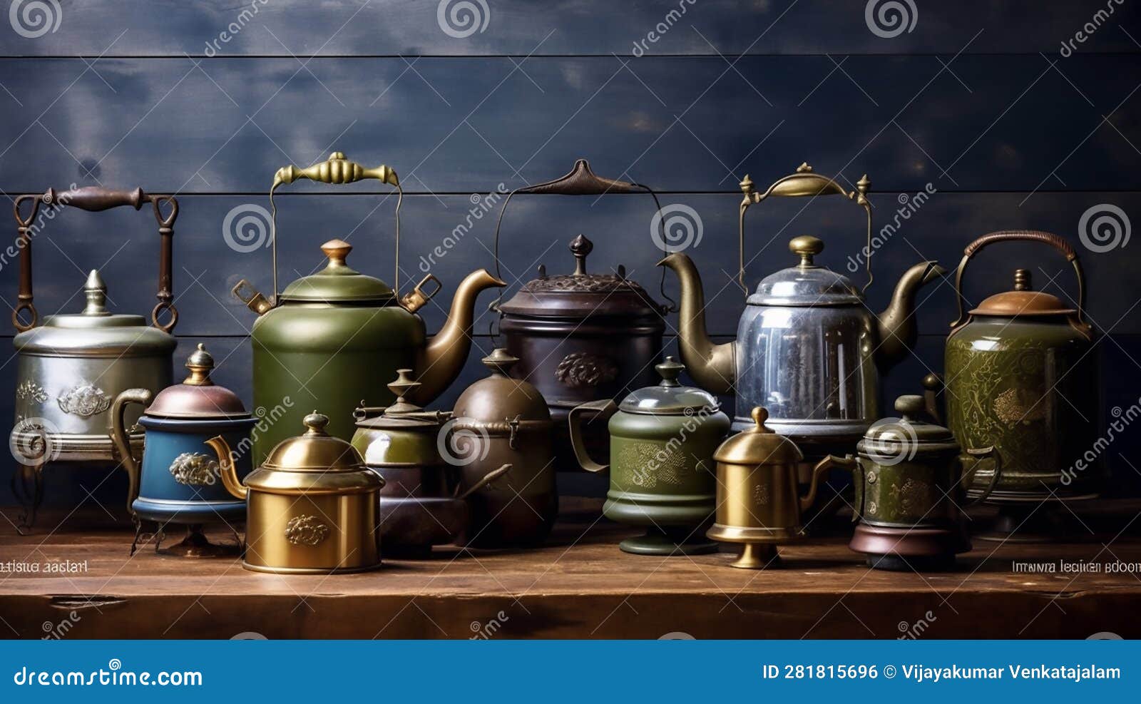 Vintage Tea Makers stock illustration. Illustration of article - 281815696