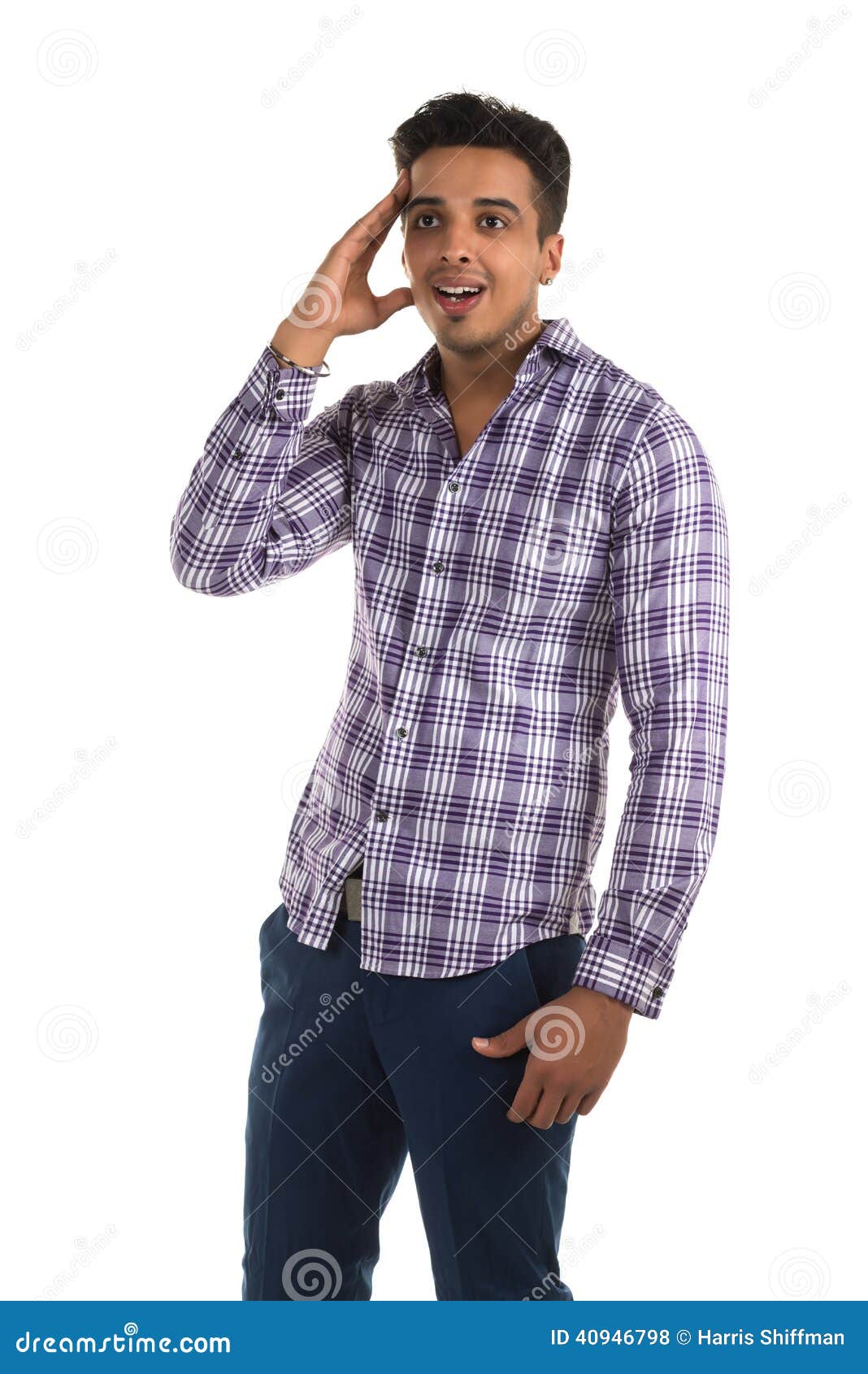 Insightful man stock photo. Image of shirt, indian, male - 40946798