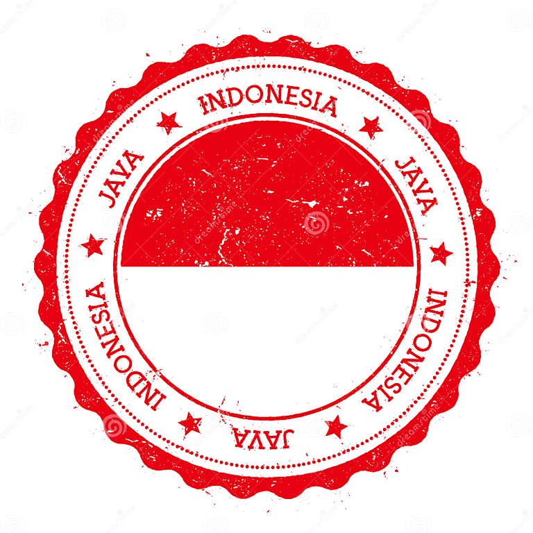 Insigne de drapeau de Java illustration de vecteur. Illustration du ...