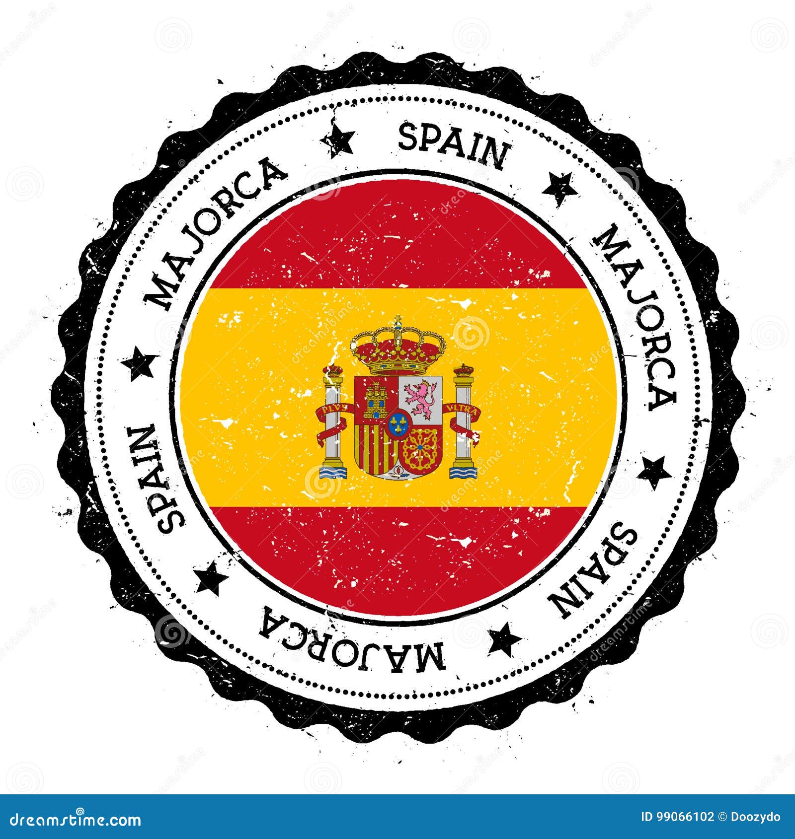 Insigne De Drapeau De Majorca Illustration de Vecteur - Illustration du ...