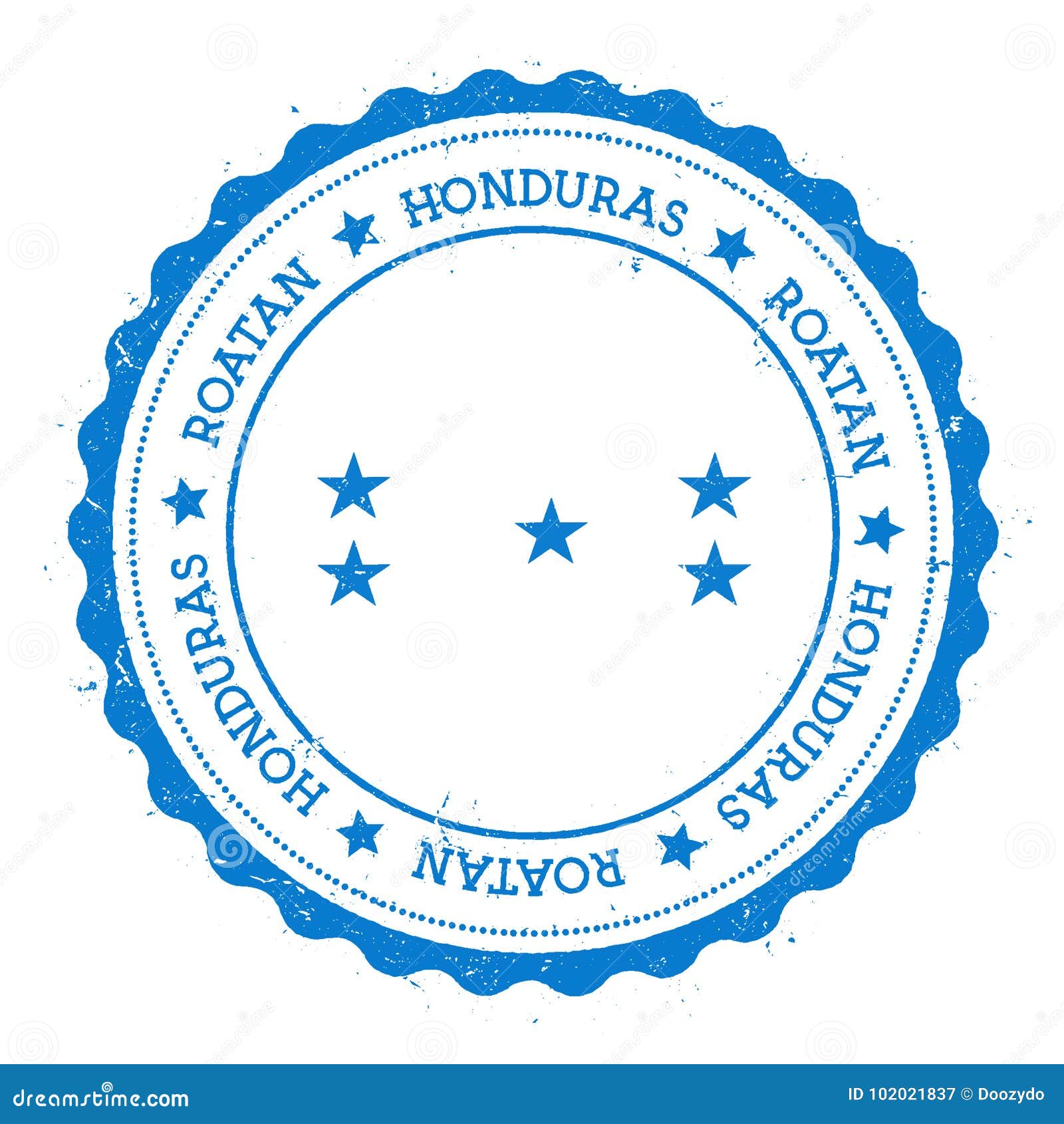 Insigne De Drapeau De Roatan Illustration de Vecteur - Illustration du ...