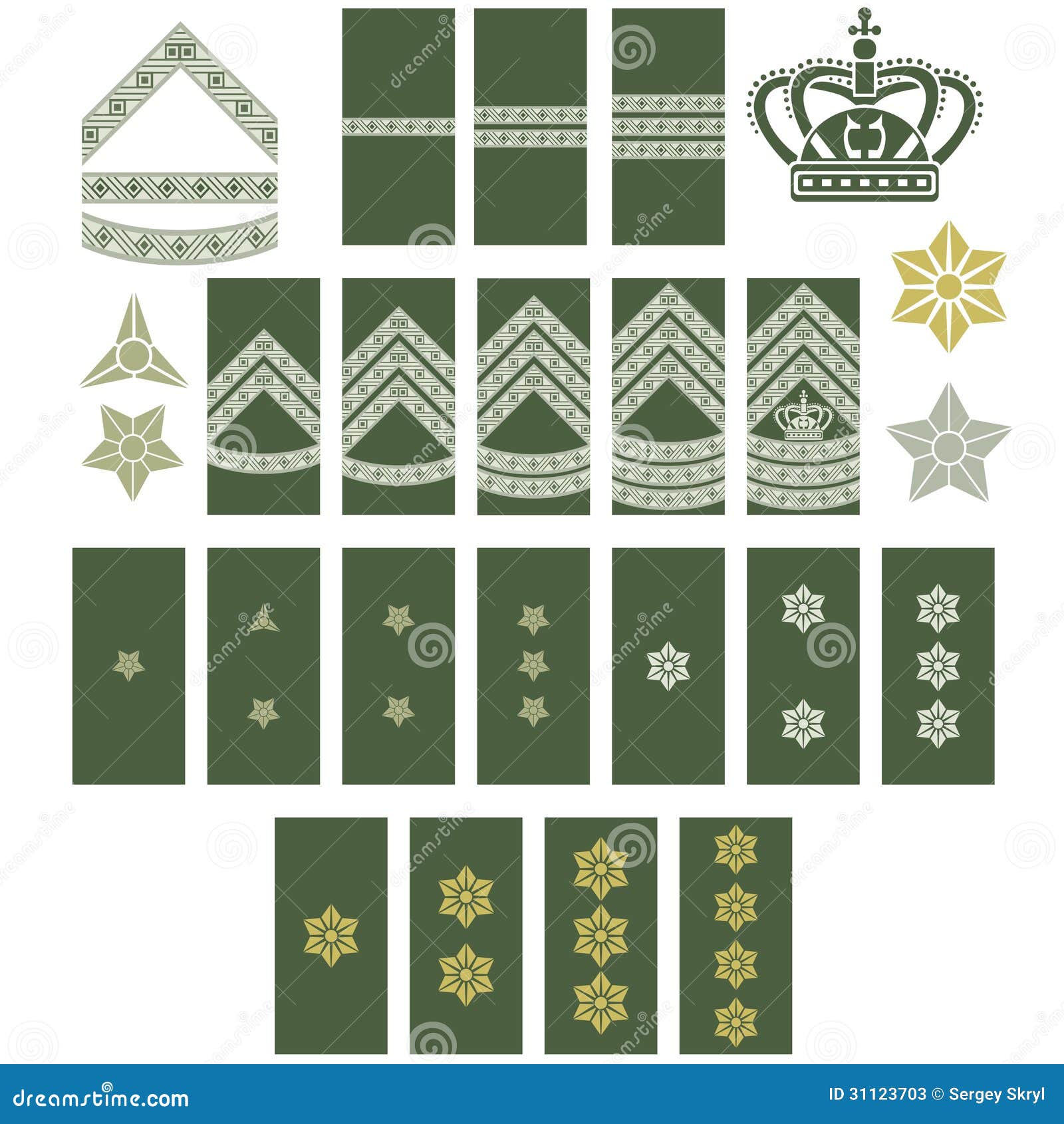 Insignes Van Het Deense Leger Vector Illustratie - Illustration of ...