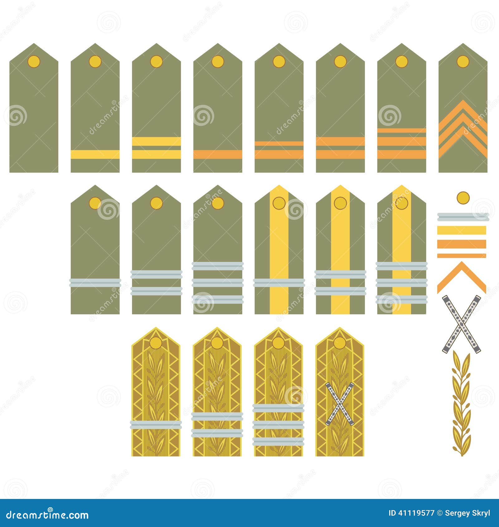 Insignes Van Het Roemeense Leger Vector Illustratie - Illustration of ...