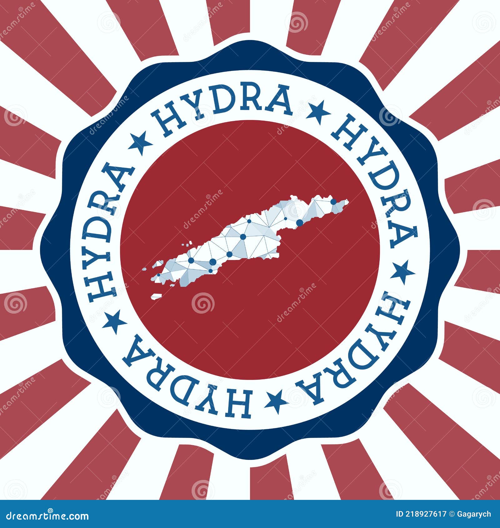 Insignia de hidra. ilustración del vector. Ilustración de griego ...