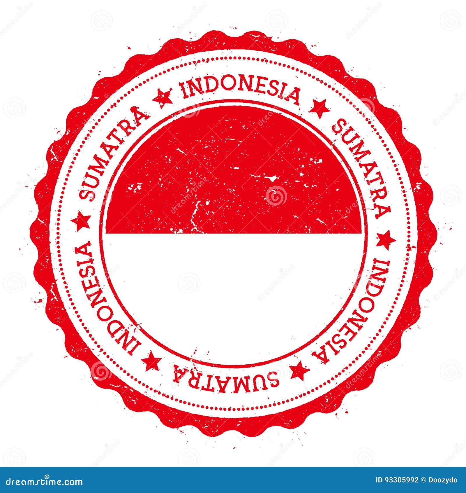 Insignia De La Bandera De Sumatra Ilustración del Vector - Ilustración ...