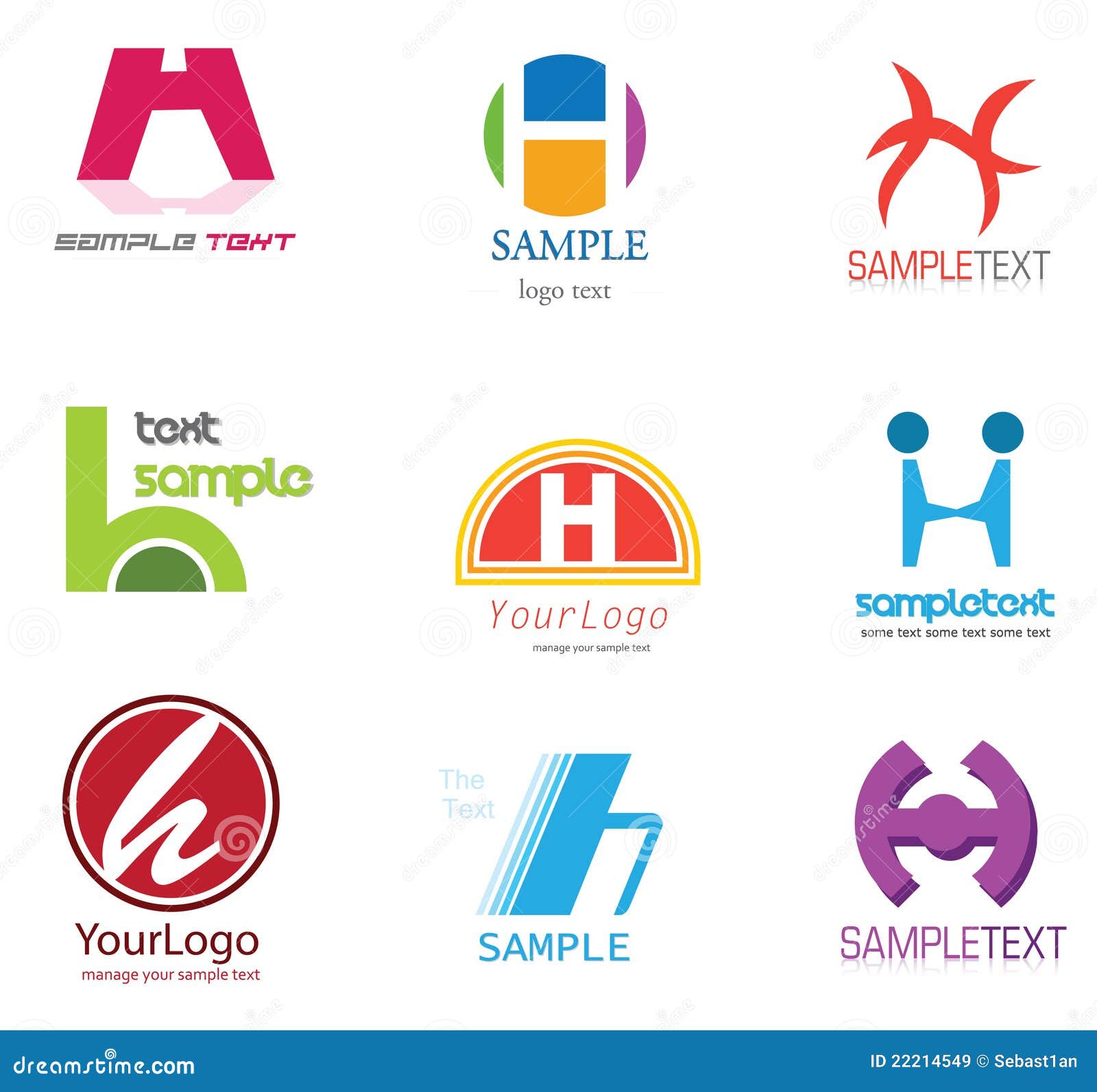 Insignia de la letra H ilustración del vector. Ilustración de insignia ...