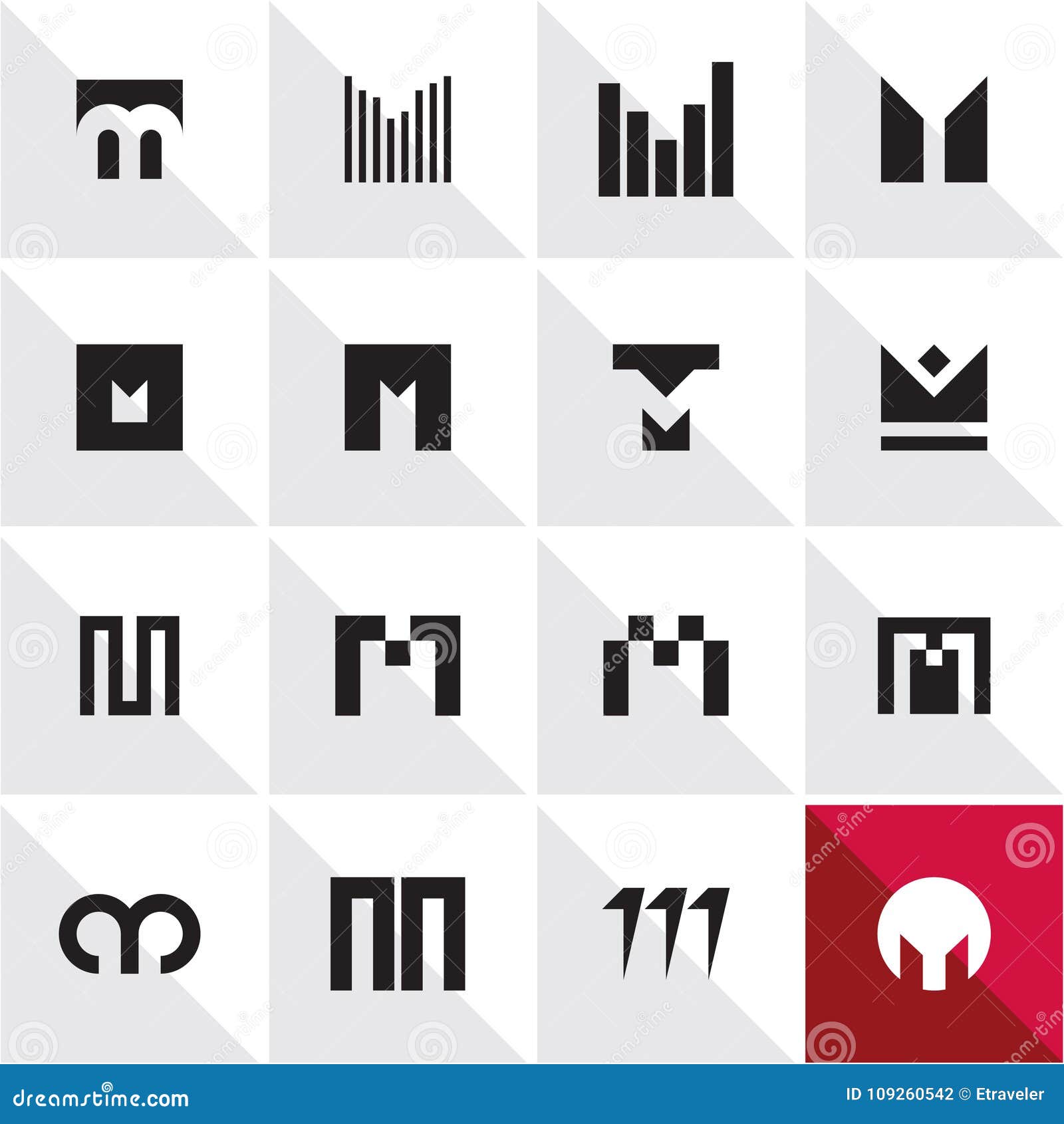 Insignia de la letra M ilustración del vector. Ilustración de idea ...