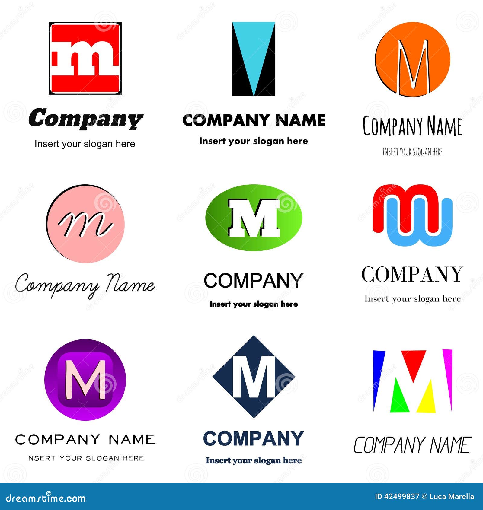 Insignia de la letra M ilustración del vector. Ilustración de firma ...