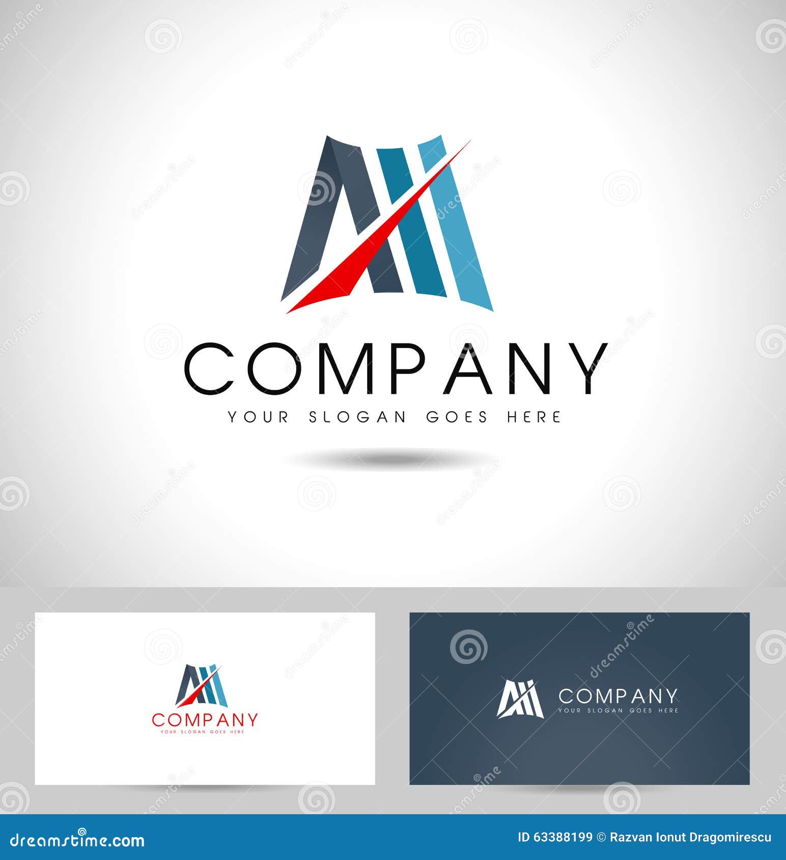 Insignia de la letra M ilustración del vector. Ilustración de moderno ...