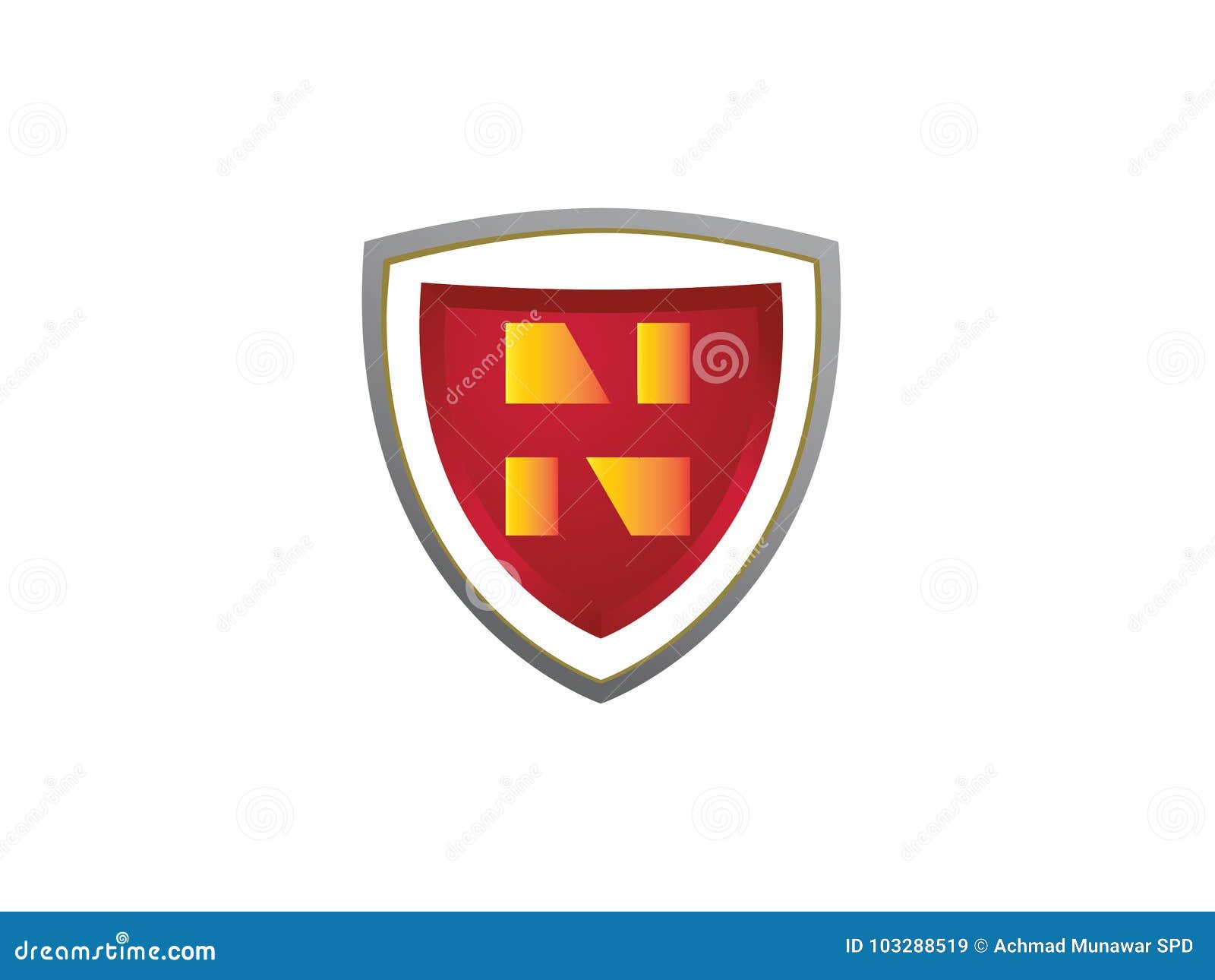 Insignia de la letra N stock de ilustración. Ilustración de creativo ...