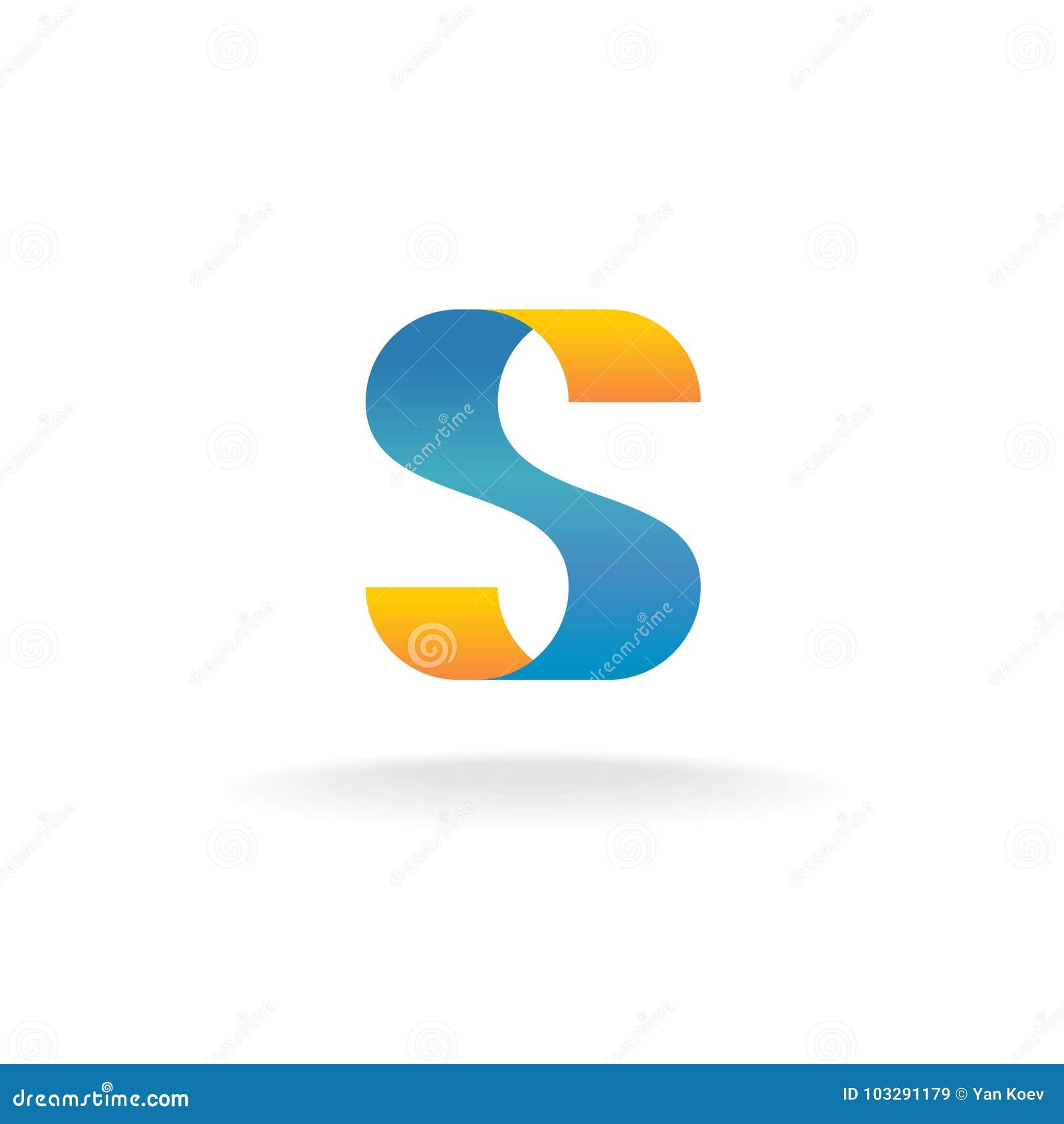 Insignia de la letra S ilustración del vector. Ilustración de icono ...