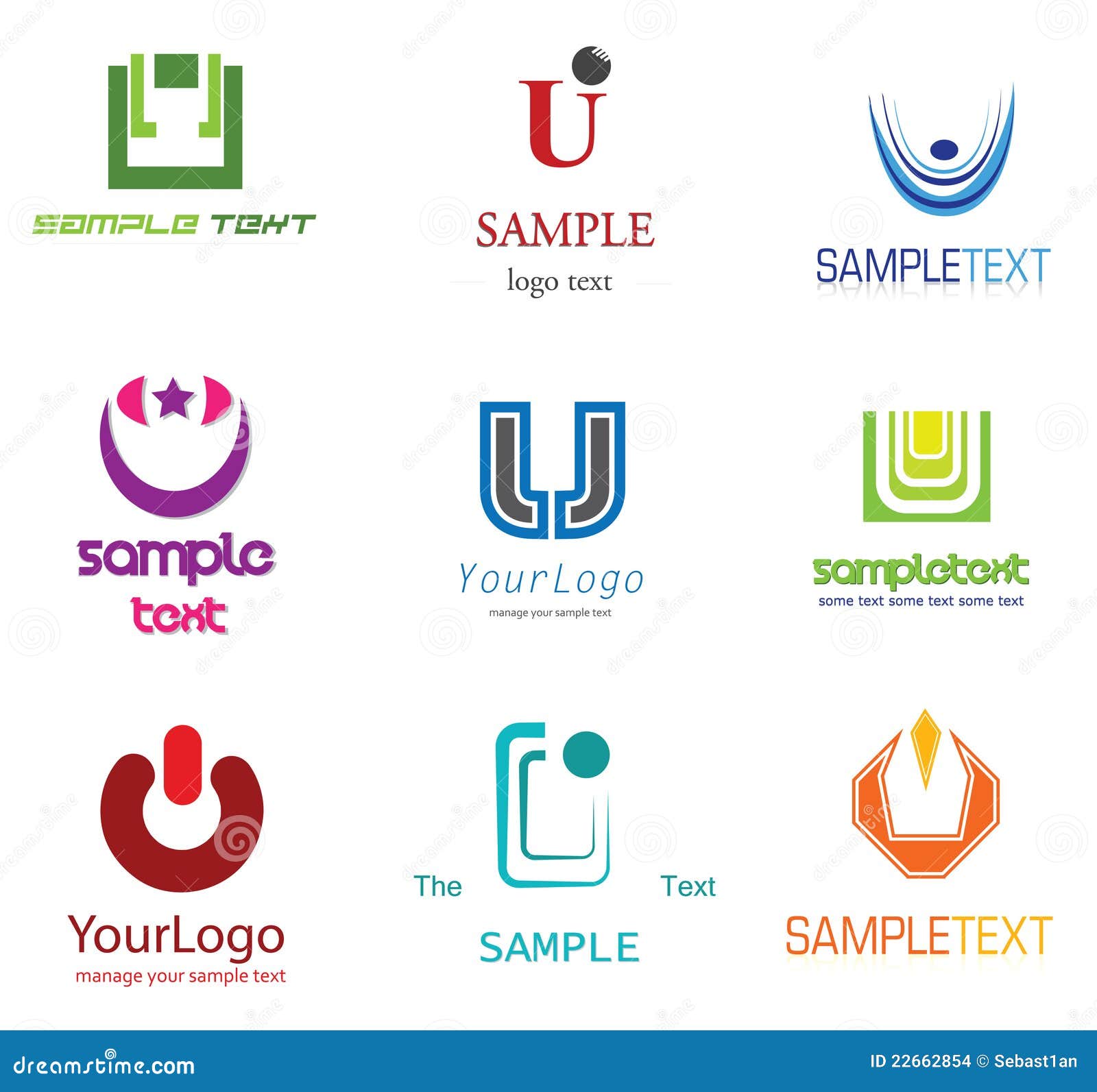 Insignia de la letra U ilustración del vector. Ilustración de firma ...