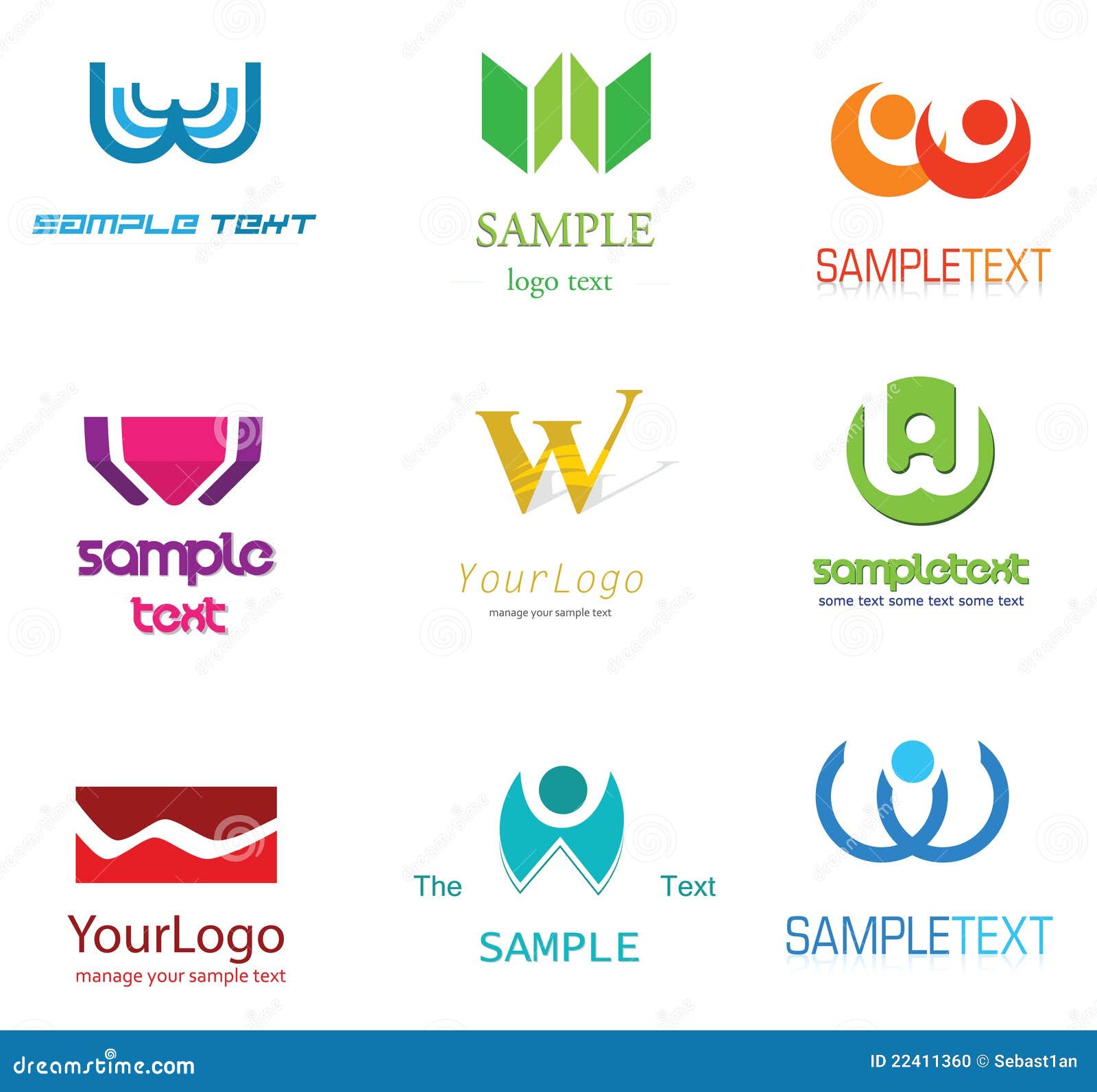 Insignia de la letra W ilustración del vector. Ilustración de ...