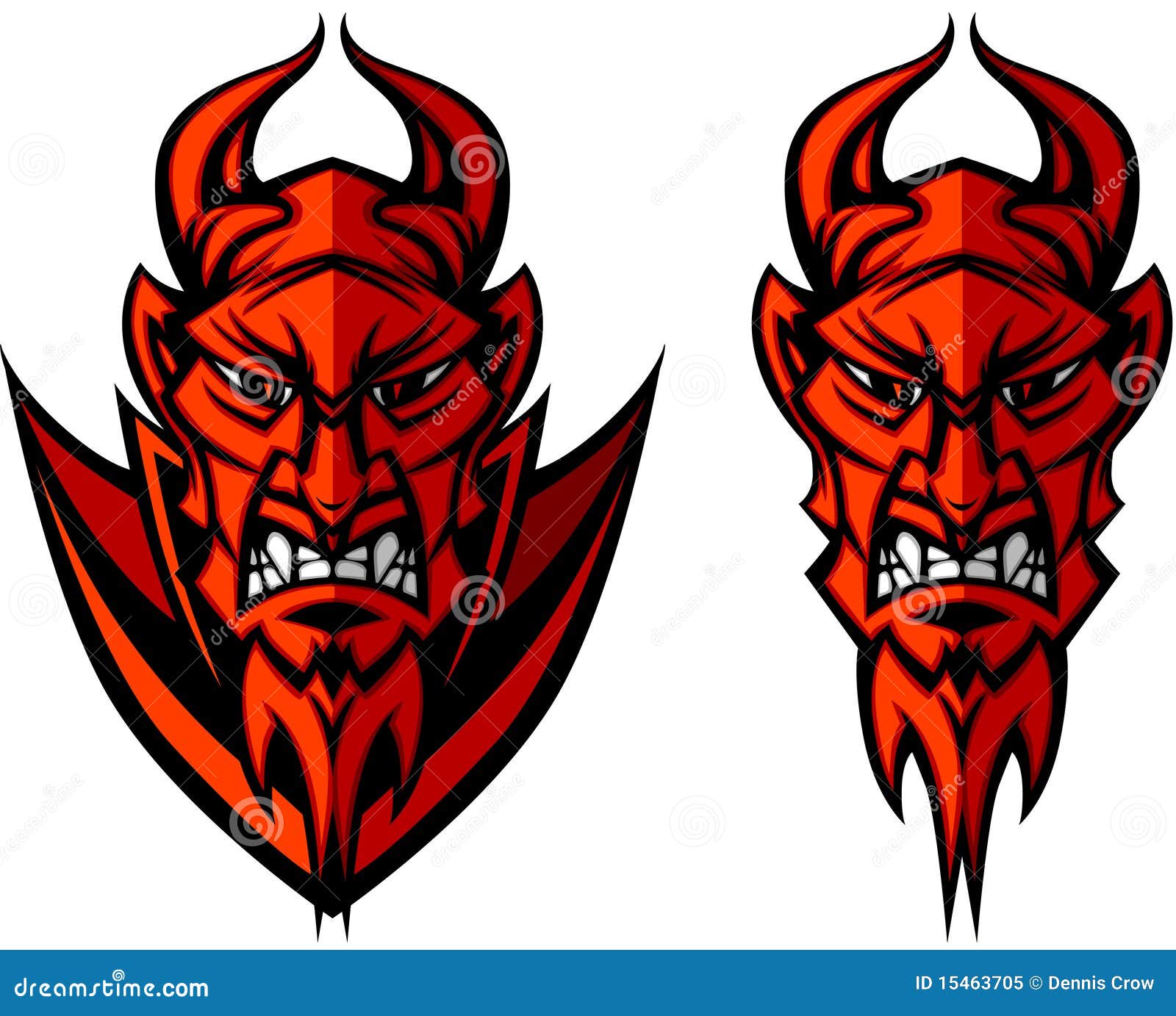 Insignia De La Mascota Del Diablo Ilustración del Vector - Ilustración ...