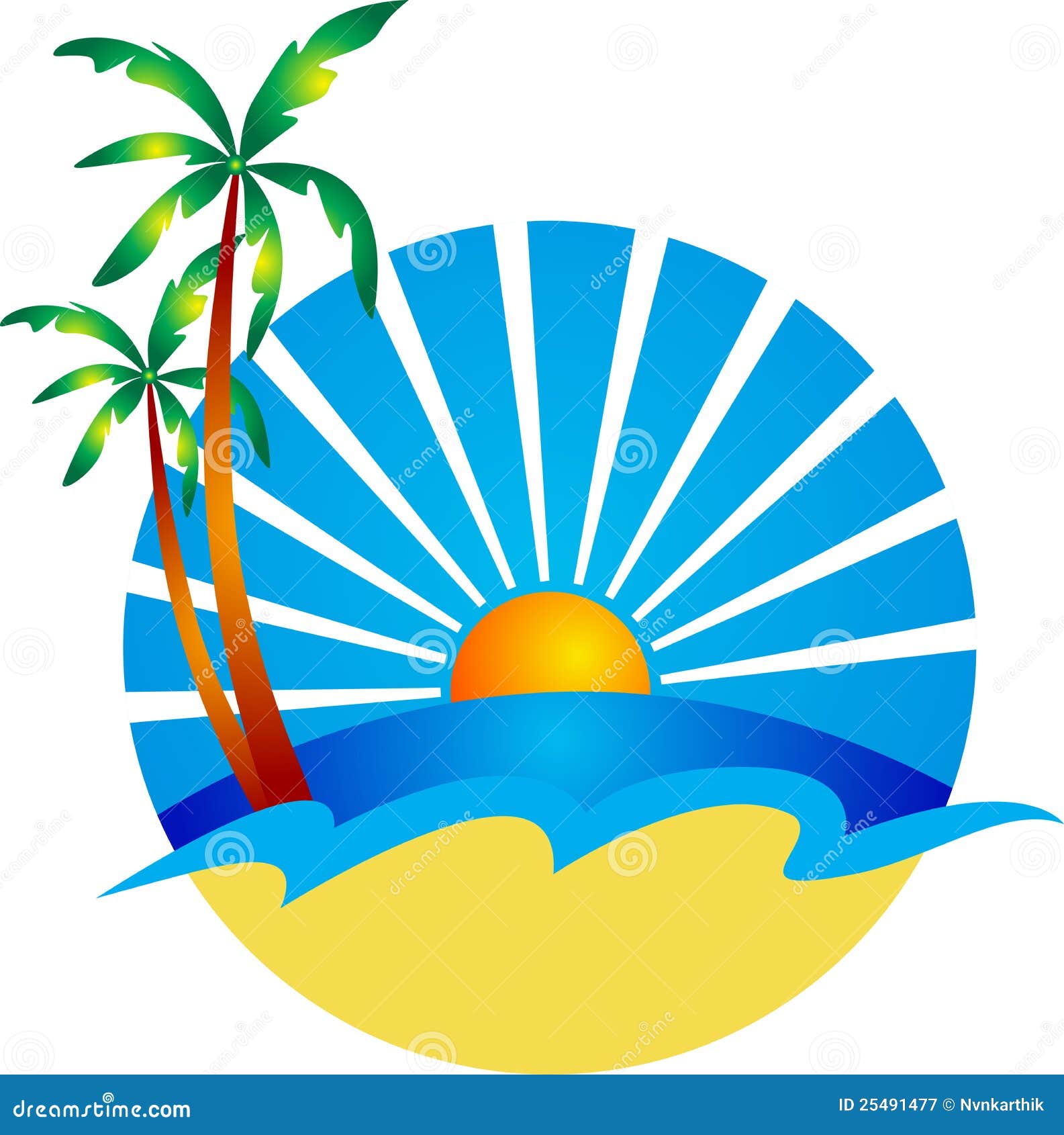 Insignia de la playa ilustración del vector. Ilustración de marejada ...